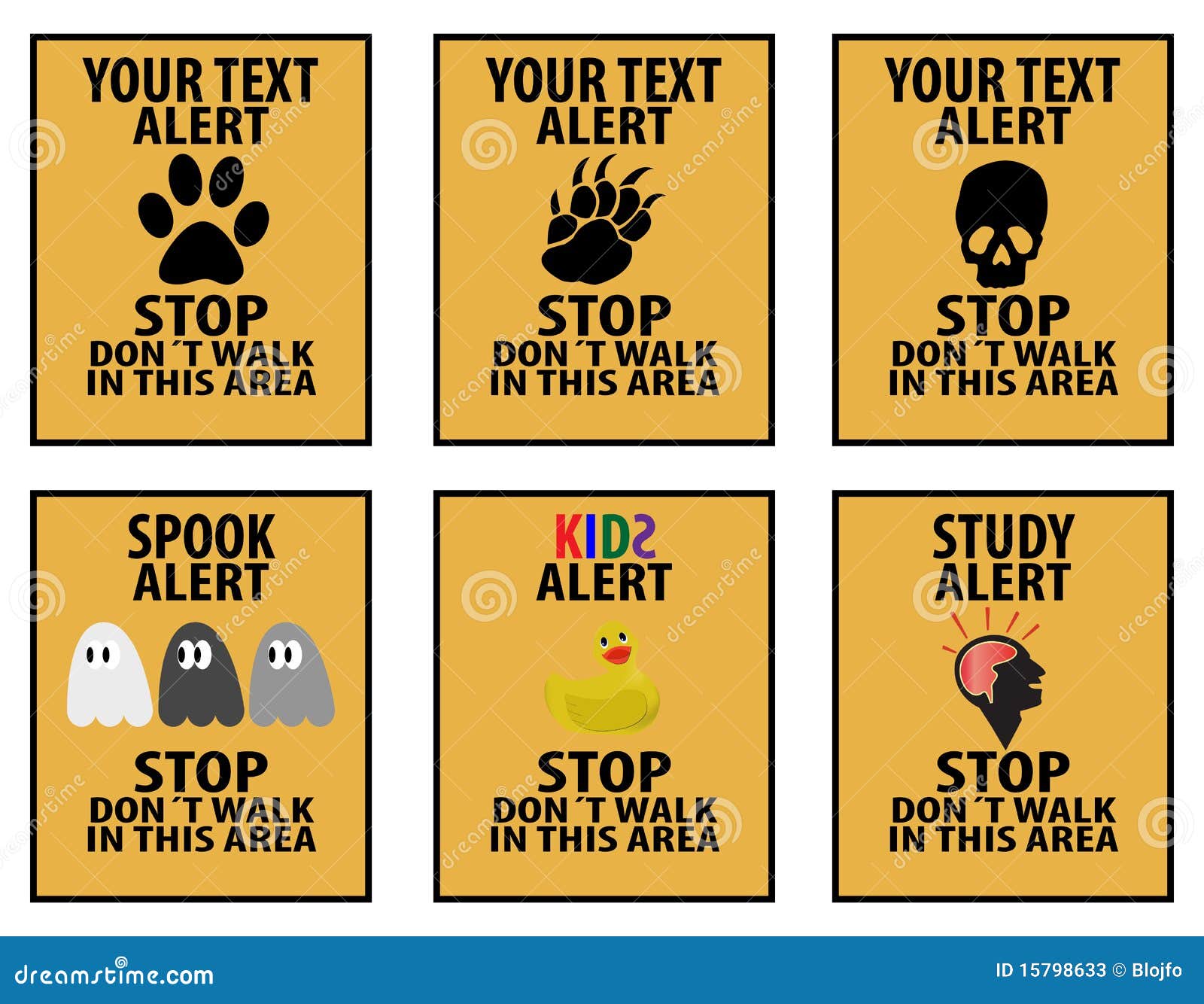 Alert signs stock vector. Illustration of signal, poster - 15798633