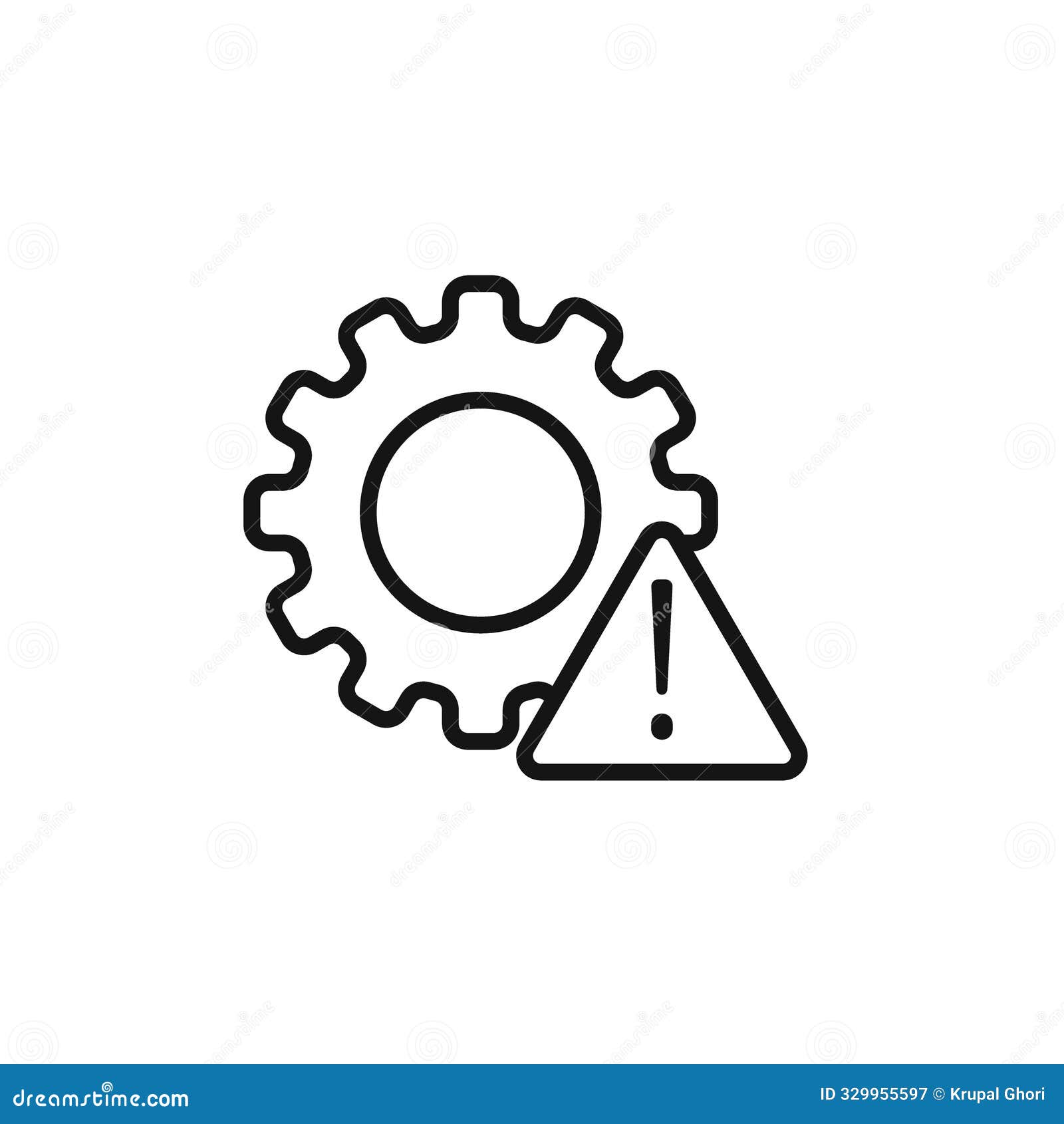 Alert Technical Warning Icon for it Support and System Alerts Stock ...