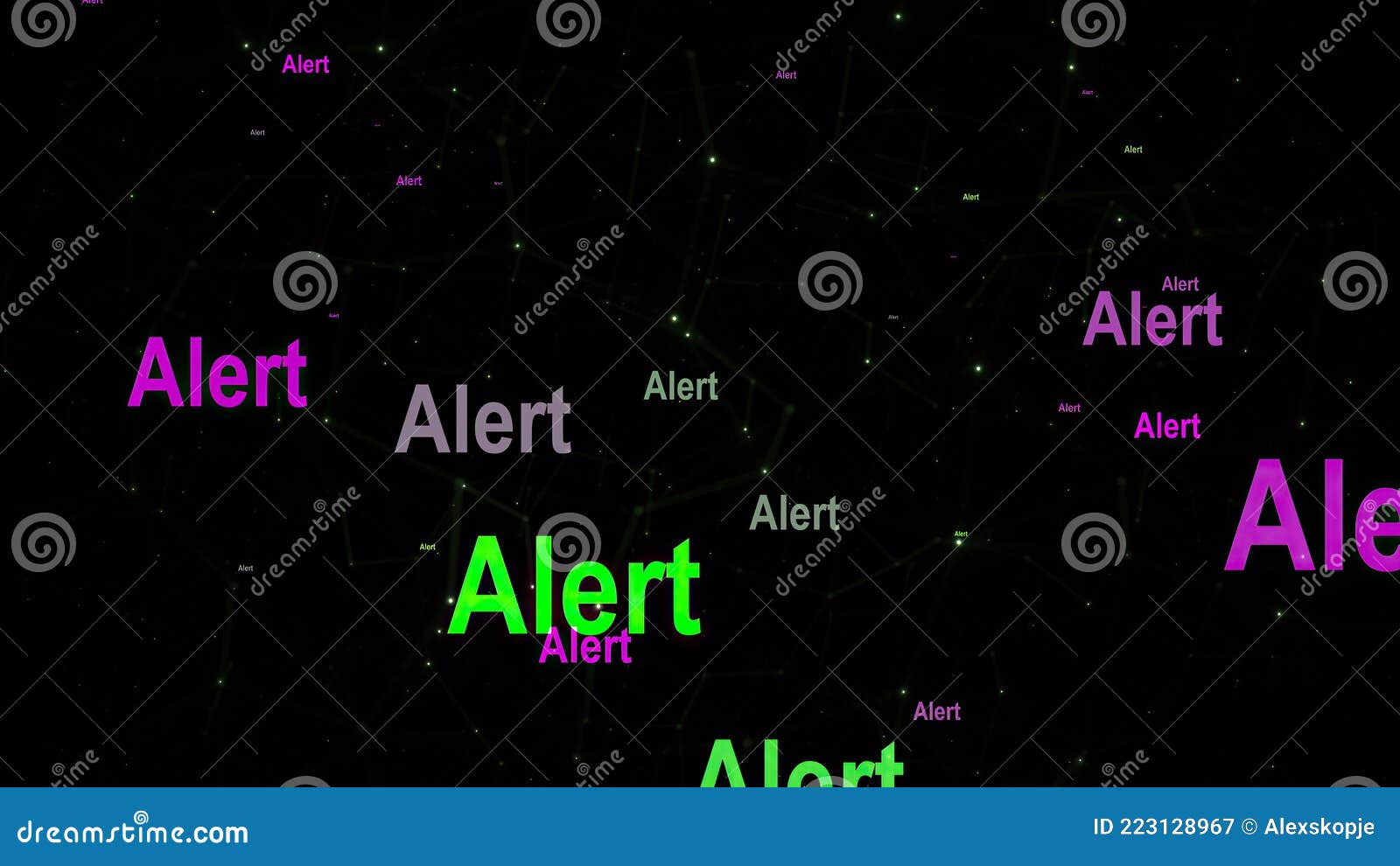 Alert Text Against Abstract Background Stock Illustration ...