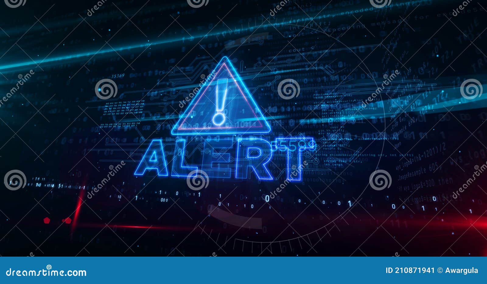 Alert Warning Symbol Abstract 3d Illustration Stock Illustration ...