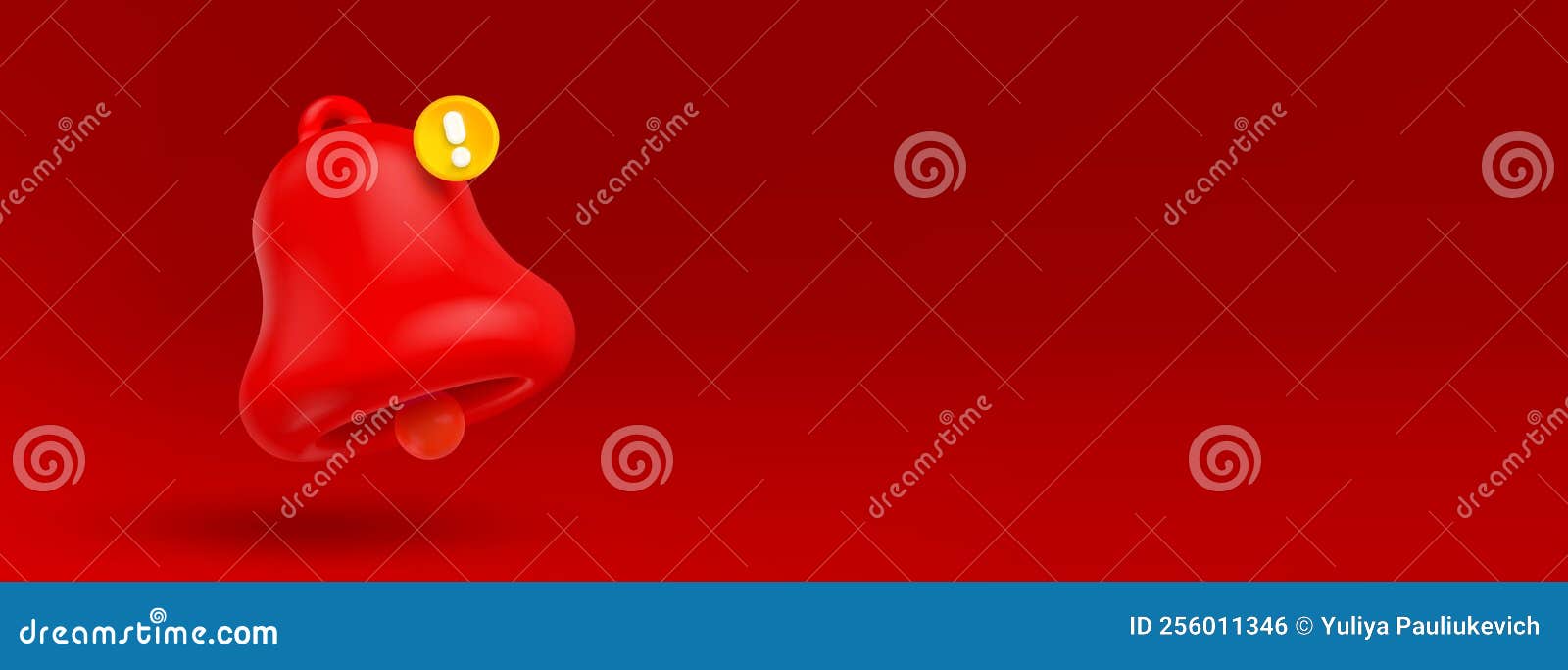 Alert, Warning, Emergency Notification 3d Render Stock Vector ...