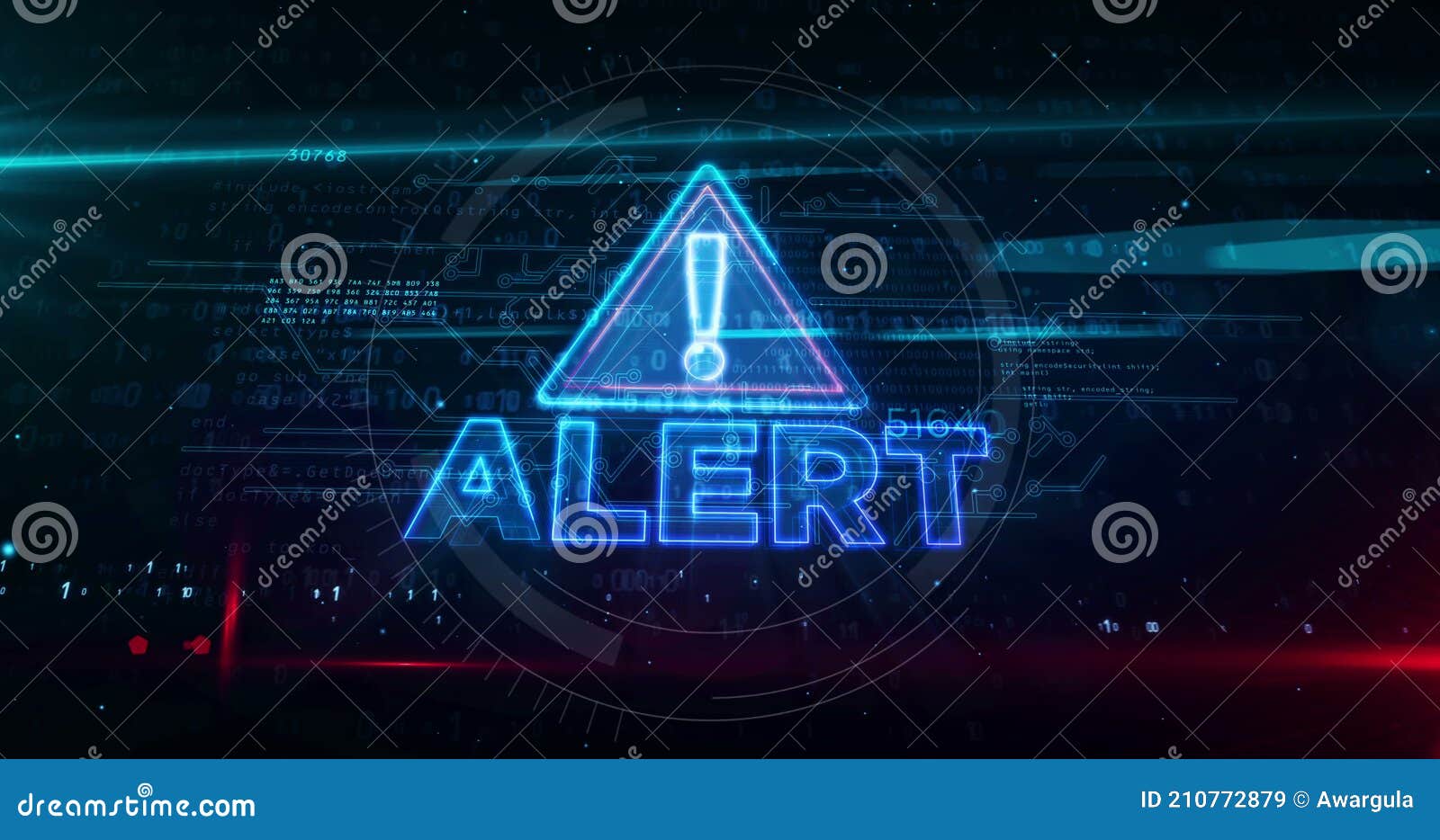 Alert Warning Symbol Abstract Loopable Animation Stock Video - Video of ...