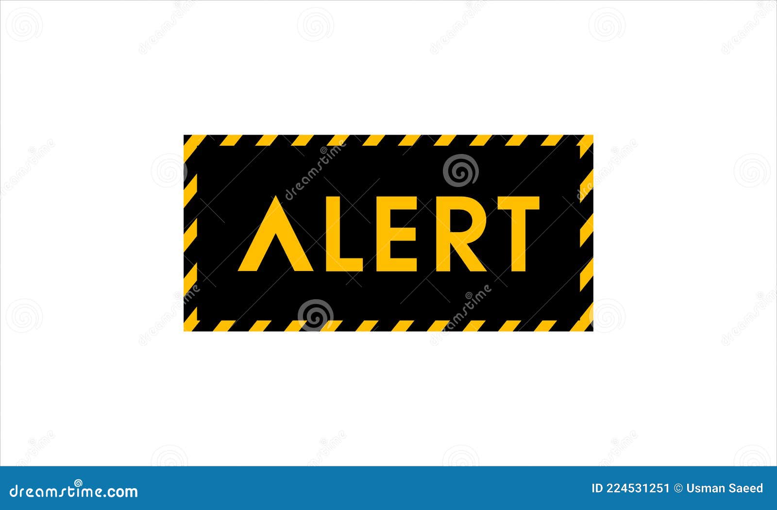 Alert Warning Tape Icon Logo Design Illustration Stock Vector ...