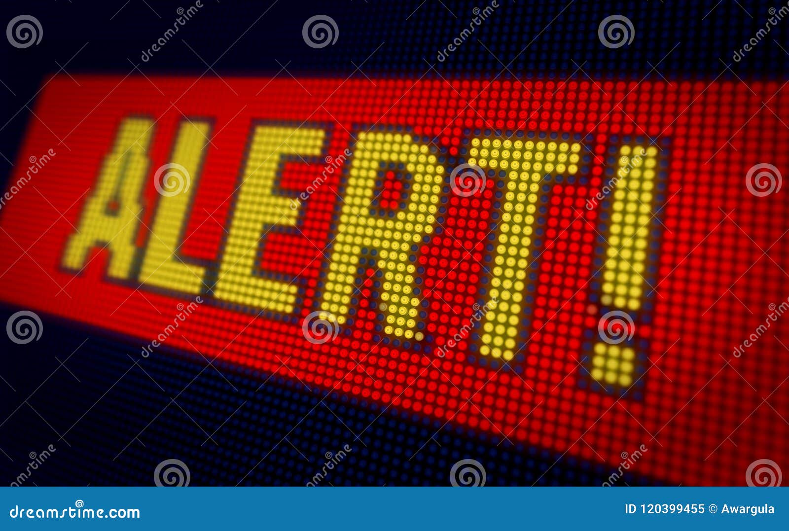 Alert led warning stock illustration. Illustration of problem - 120399455