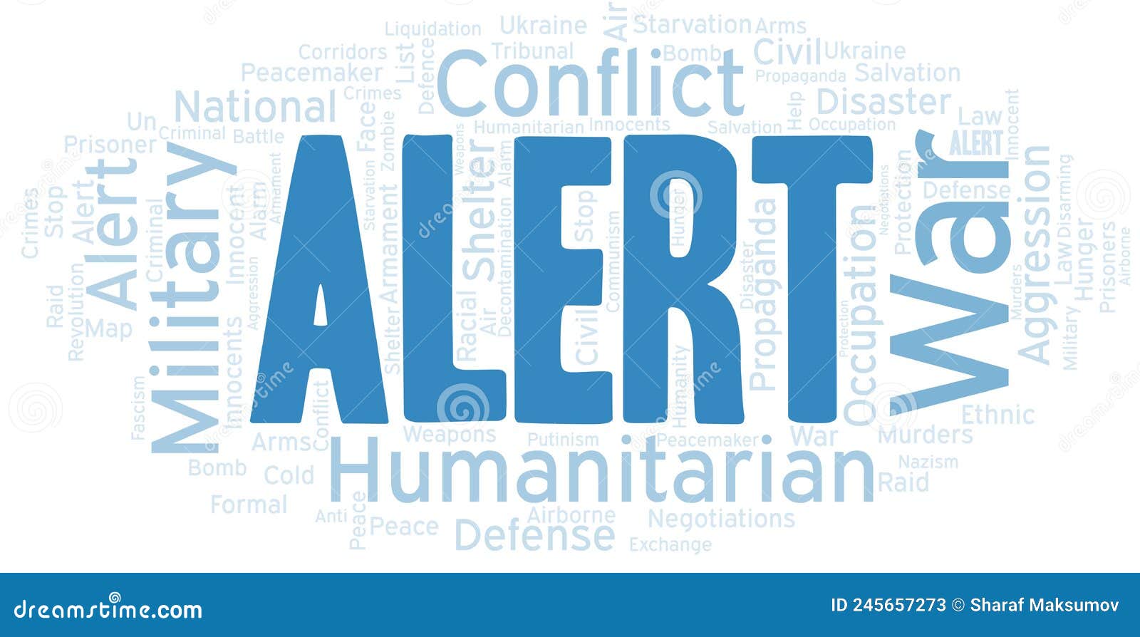 Alert Word Cloud. Vector Made with the Text only. Stock Vector ...