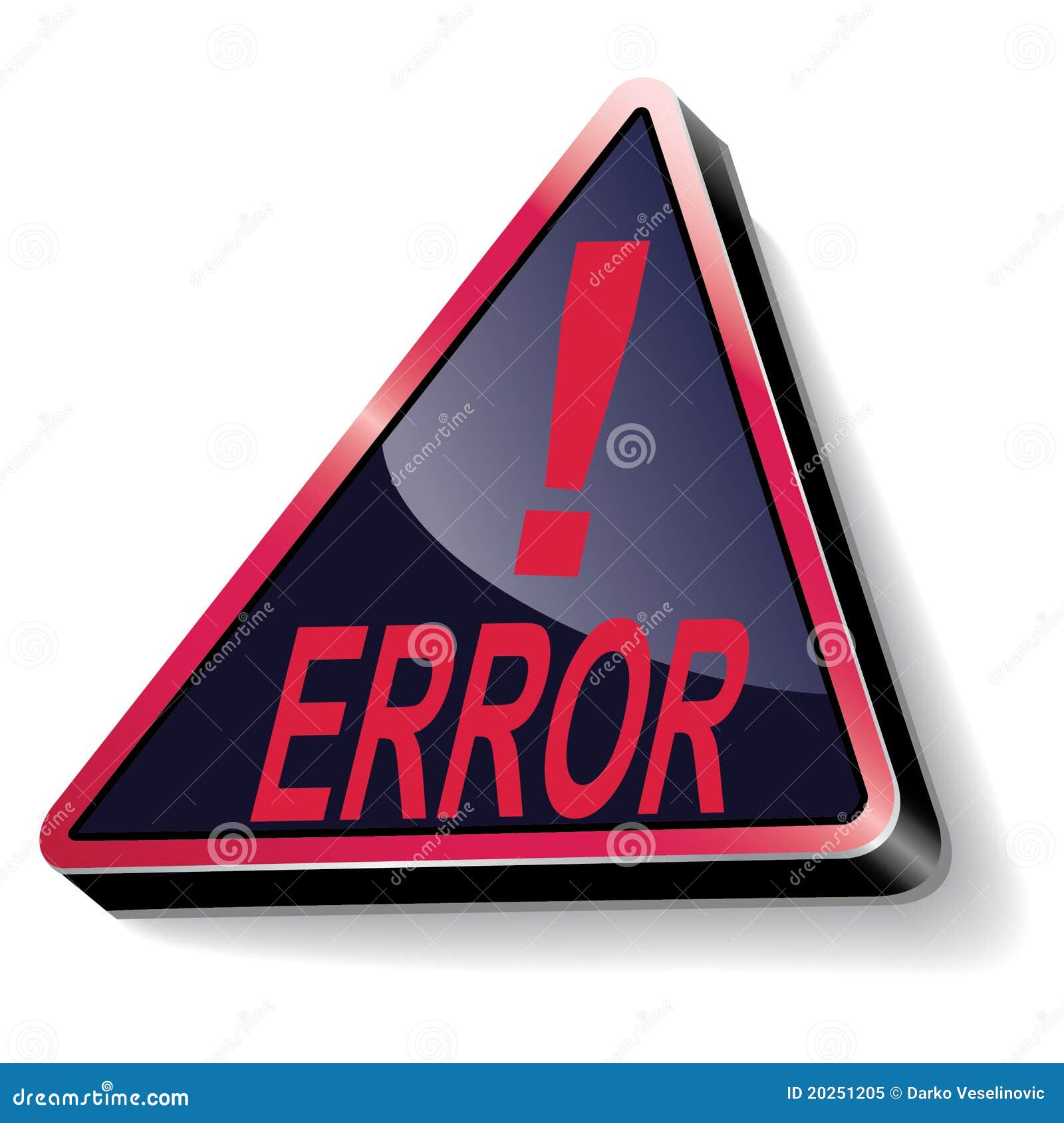 Alerta del error ilustración del vector. Ilustración de cartel - 20251205