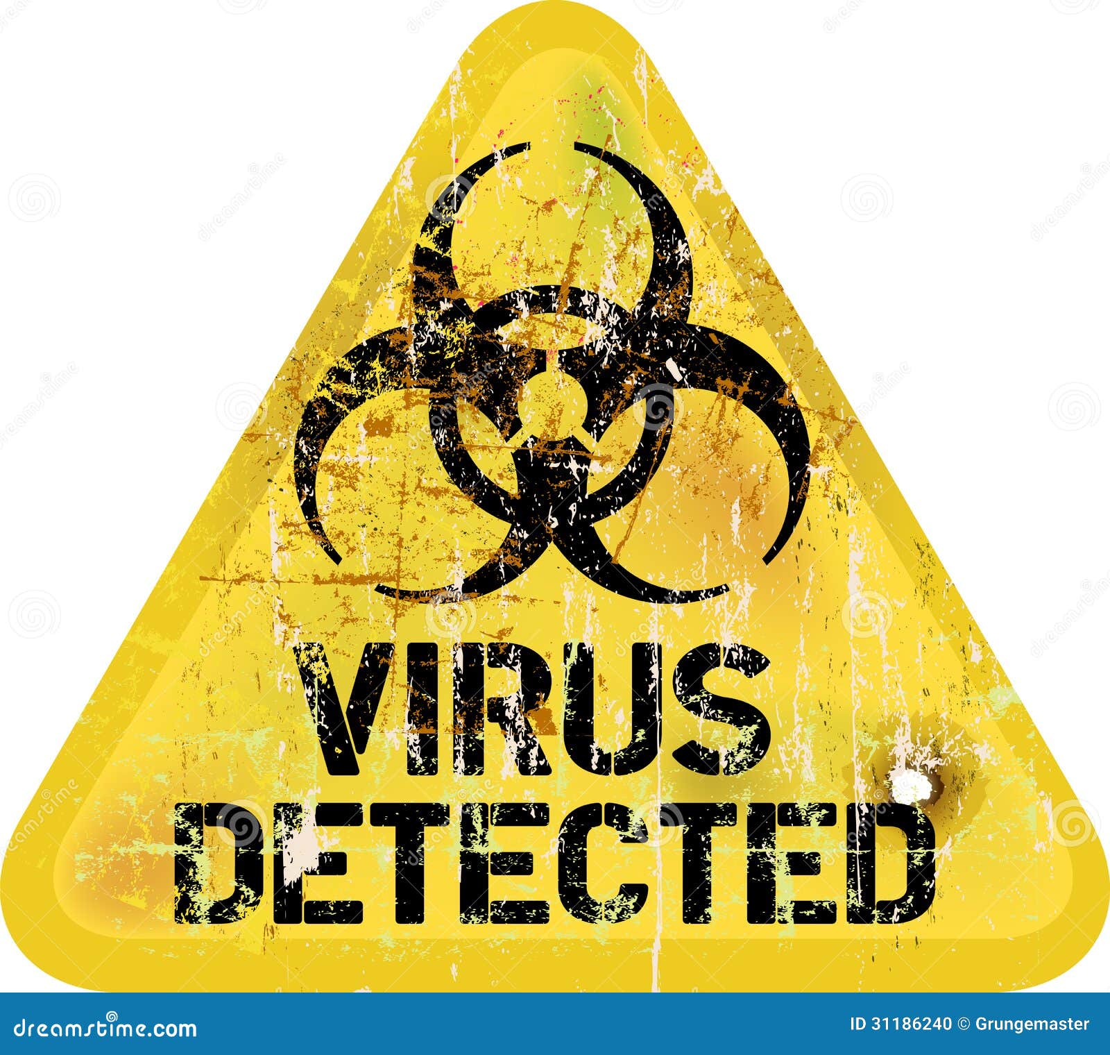 Alerta Do Vírus De Computador Ilustração do Vetor - Ilustração de erro ...
