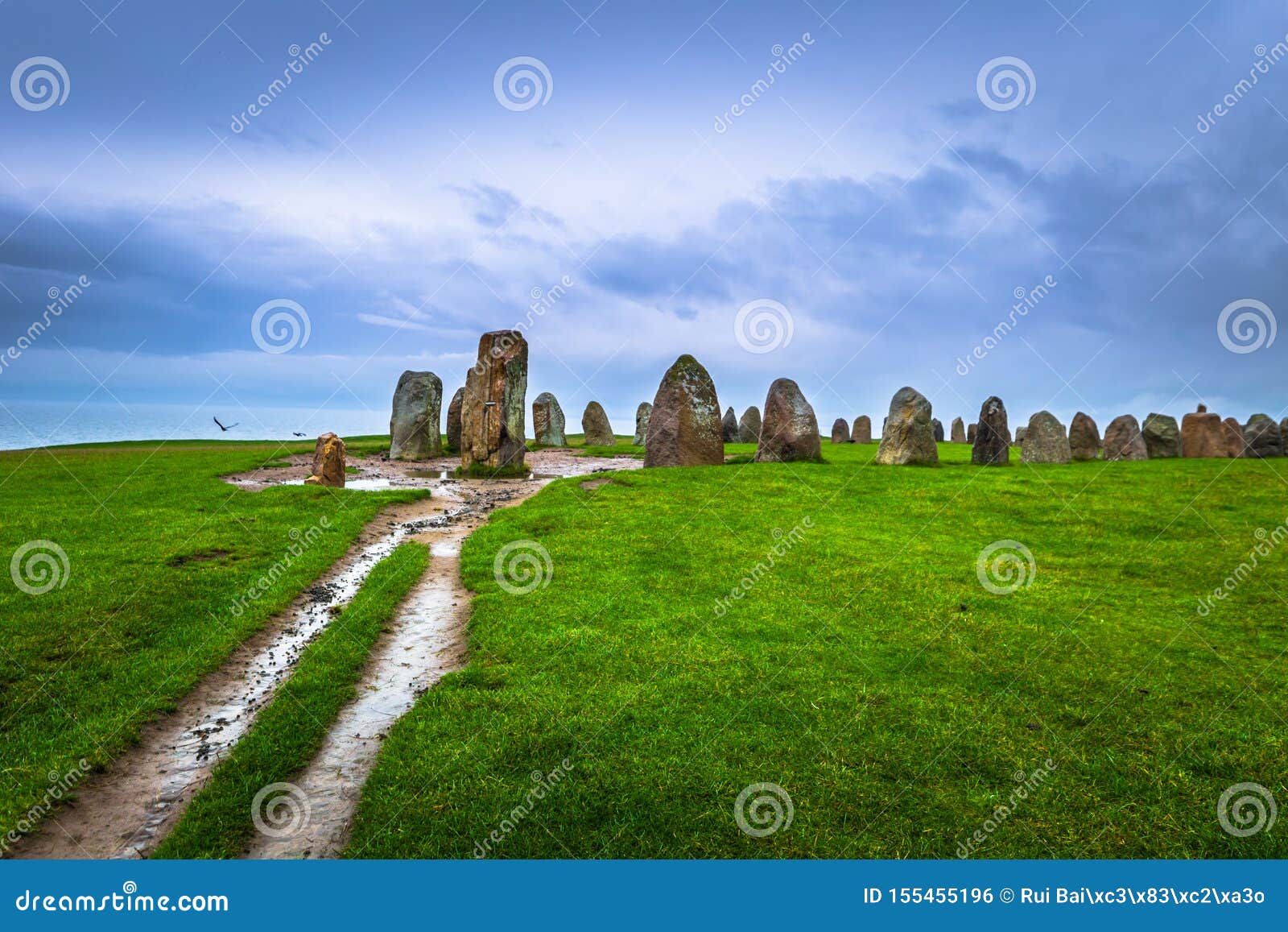 Ales Stones - October 22, 2017: the Iron Age Ales Stones in Skane ...