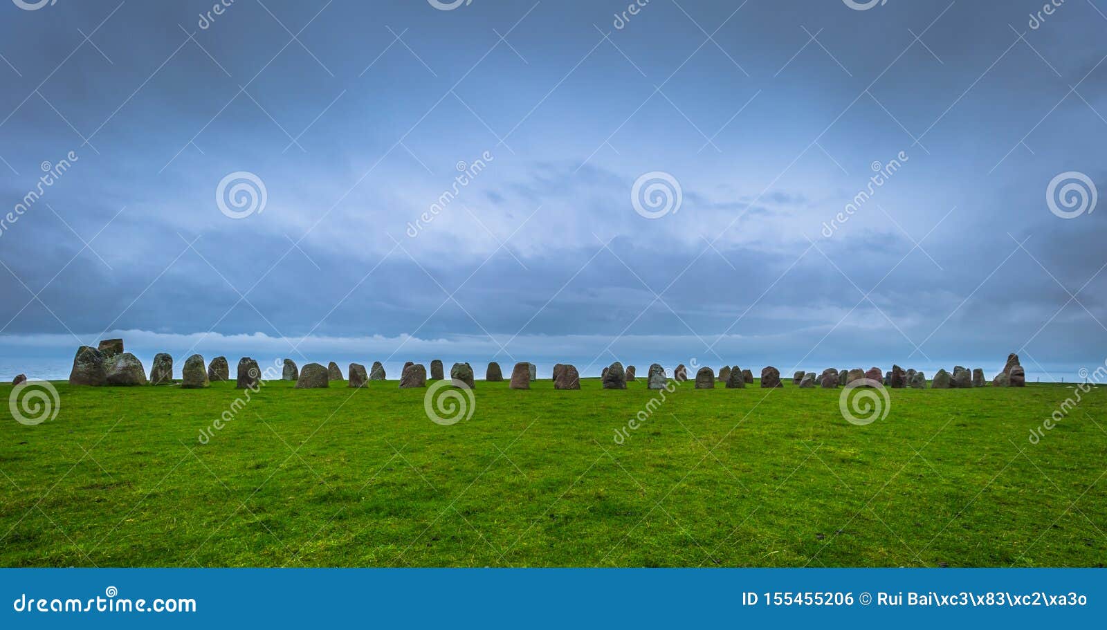 Ales Stones - October 22, 2017: the Iron Age Ales Stones in Skane ...