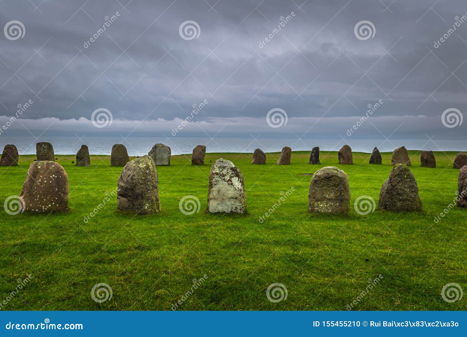 Ales Stones - October 22, 2017: the Iron Age Ales Stones in Skane ...