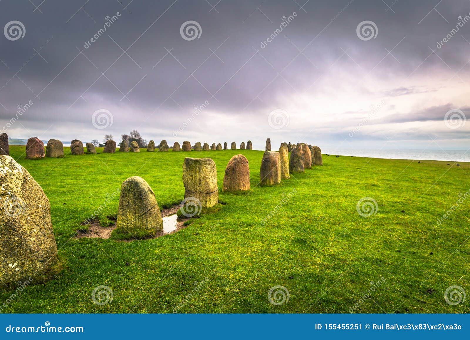 Ales Stones - October 22, 2017: the Iron Age Ales Stones in Skane ...