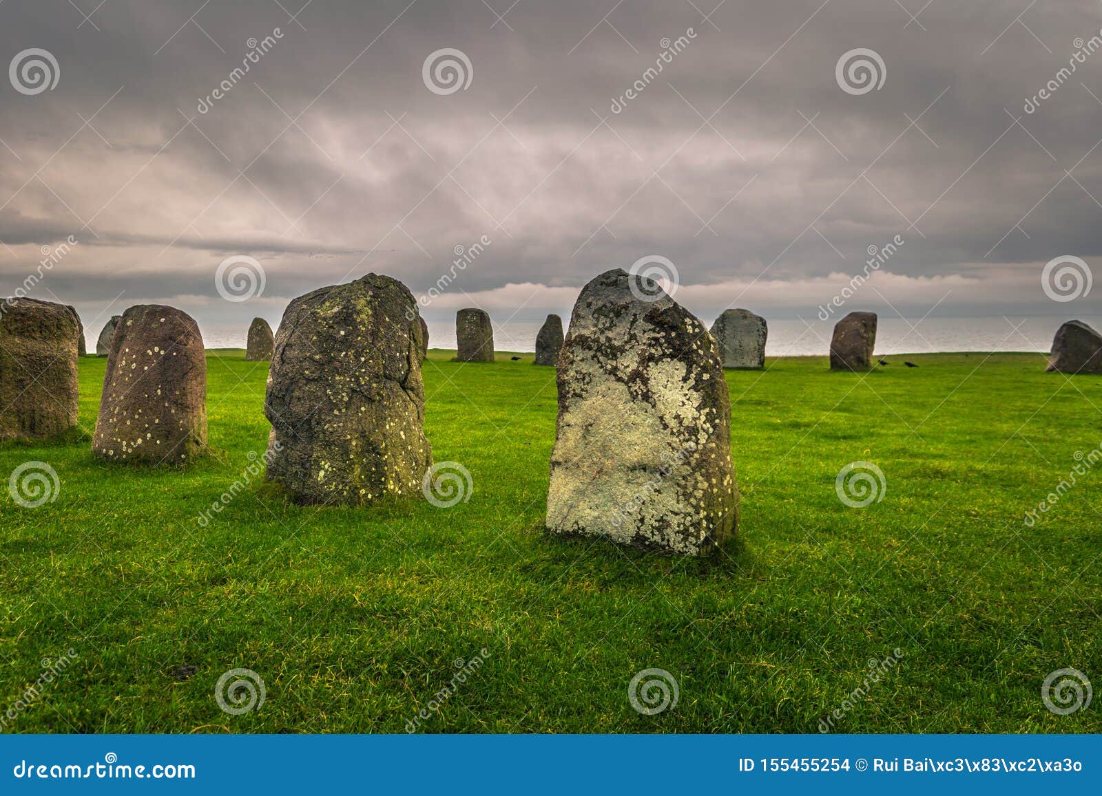 Ales Stones - October 22, 2017: the Iron Age Ales Stones in Skane ...