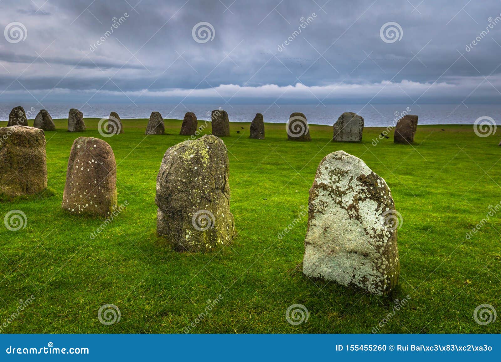 Ales Stones - October 22, 2017: the Iron Age Ales Stones in Skane ...