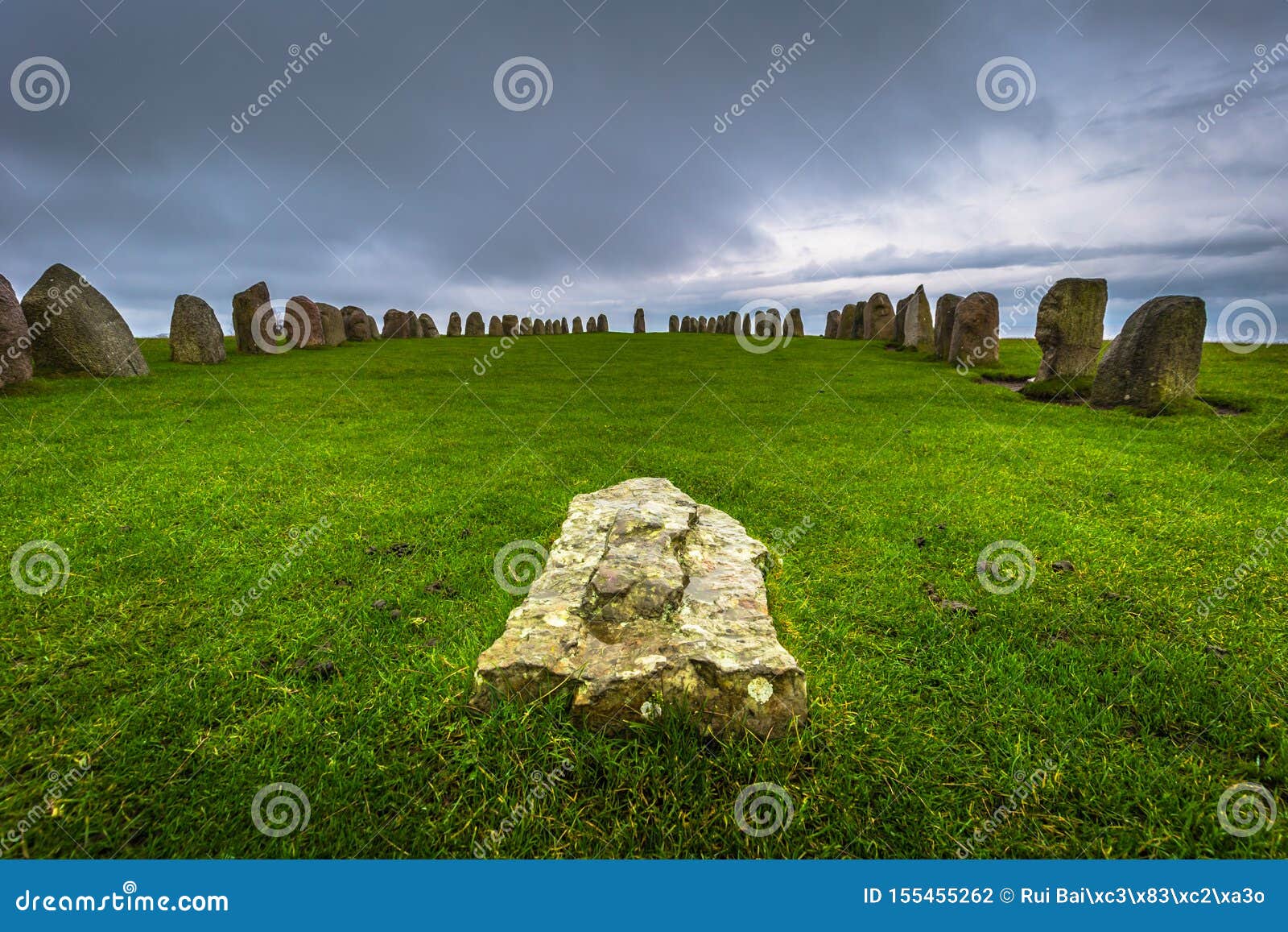 Ales Stones - October 22, 2017: the Iron Age Ales Stones in Skane ...
