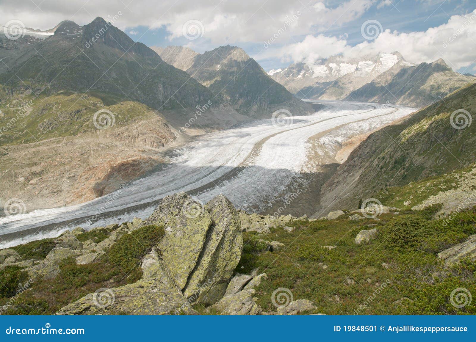 Aletsch glacier stock image. Image of european, landscape - 19848501
