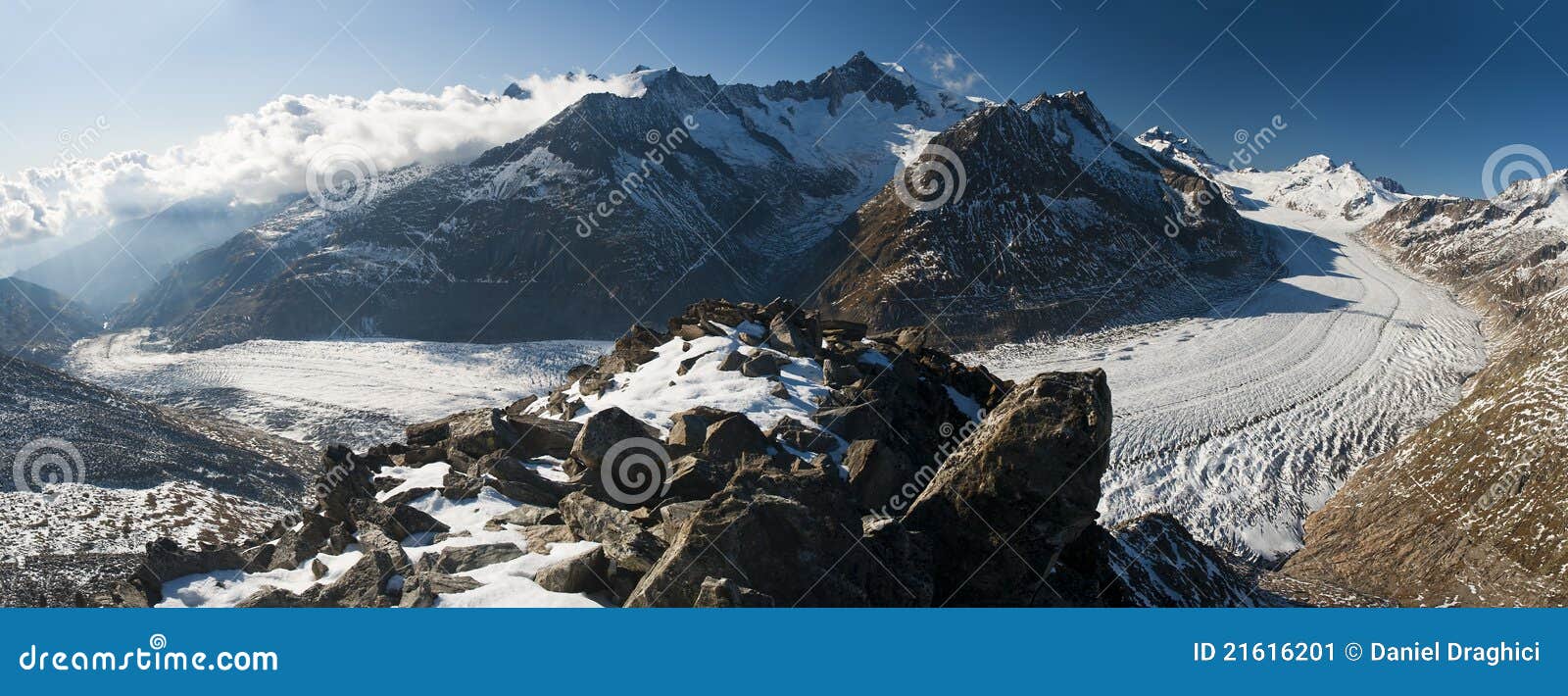 Aletsch glacier stock image. Image of swizerland, peak - 21616201