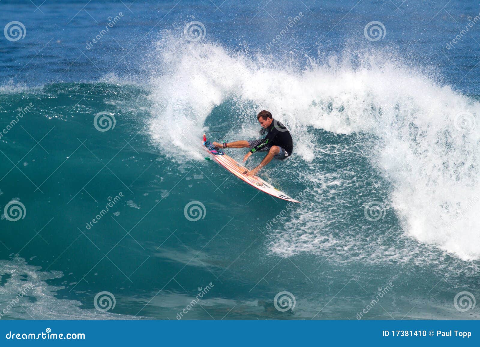 Alex Gray of California Surfing at Off the Wall Editorial Image - Image ...