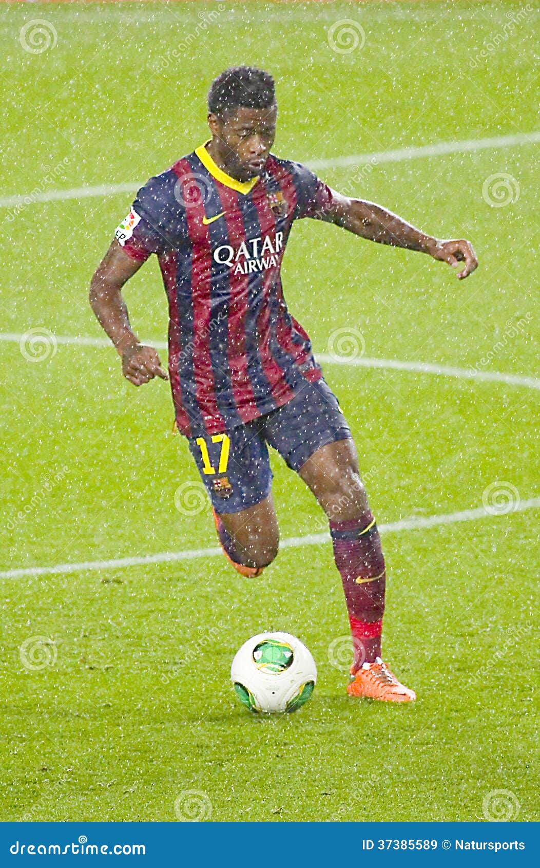 Alex Song of FC Barcelona editorial stock image. Image of football ...