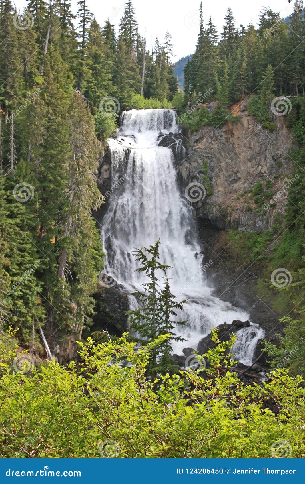 Alexander Falls, Callaghan Valley, Canada Stock Photo - Image of ...