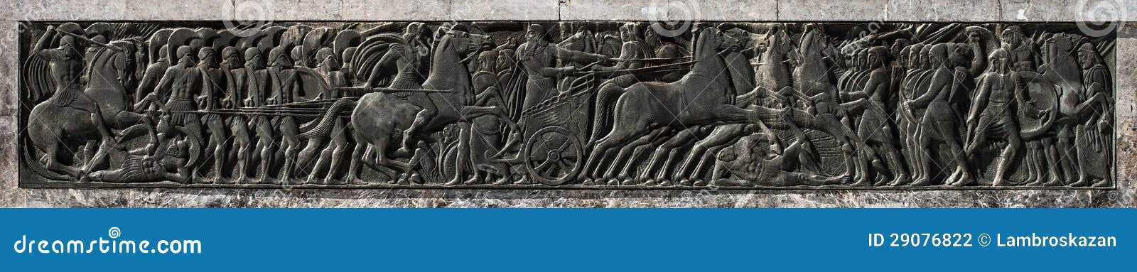 Alexander the Great, Relief Art Monument Stock Photo - Image of fight ...