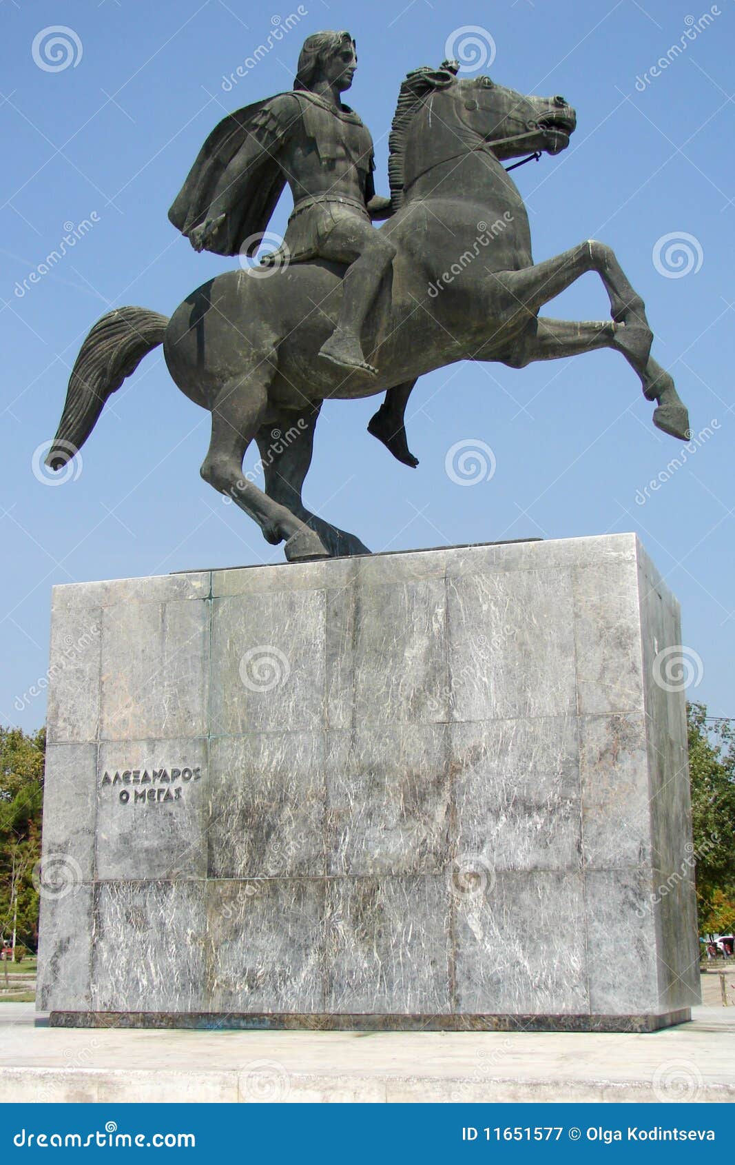 Alexander the Great statue stock image. Image of thessaloniki - 11651577