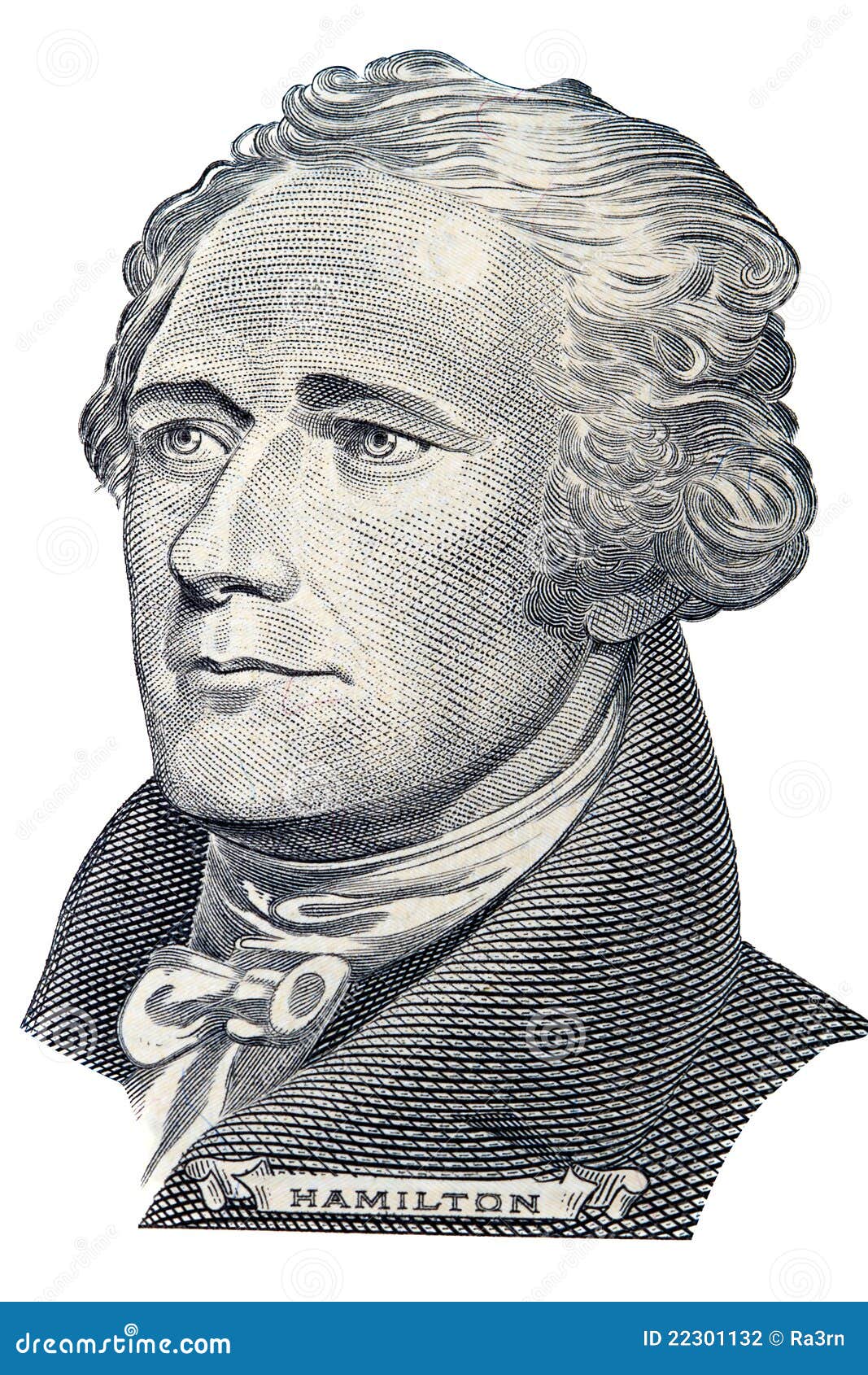 Alexander Hamilton Portrait Stock Photo - Image of engraved, closeup ...