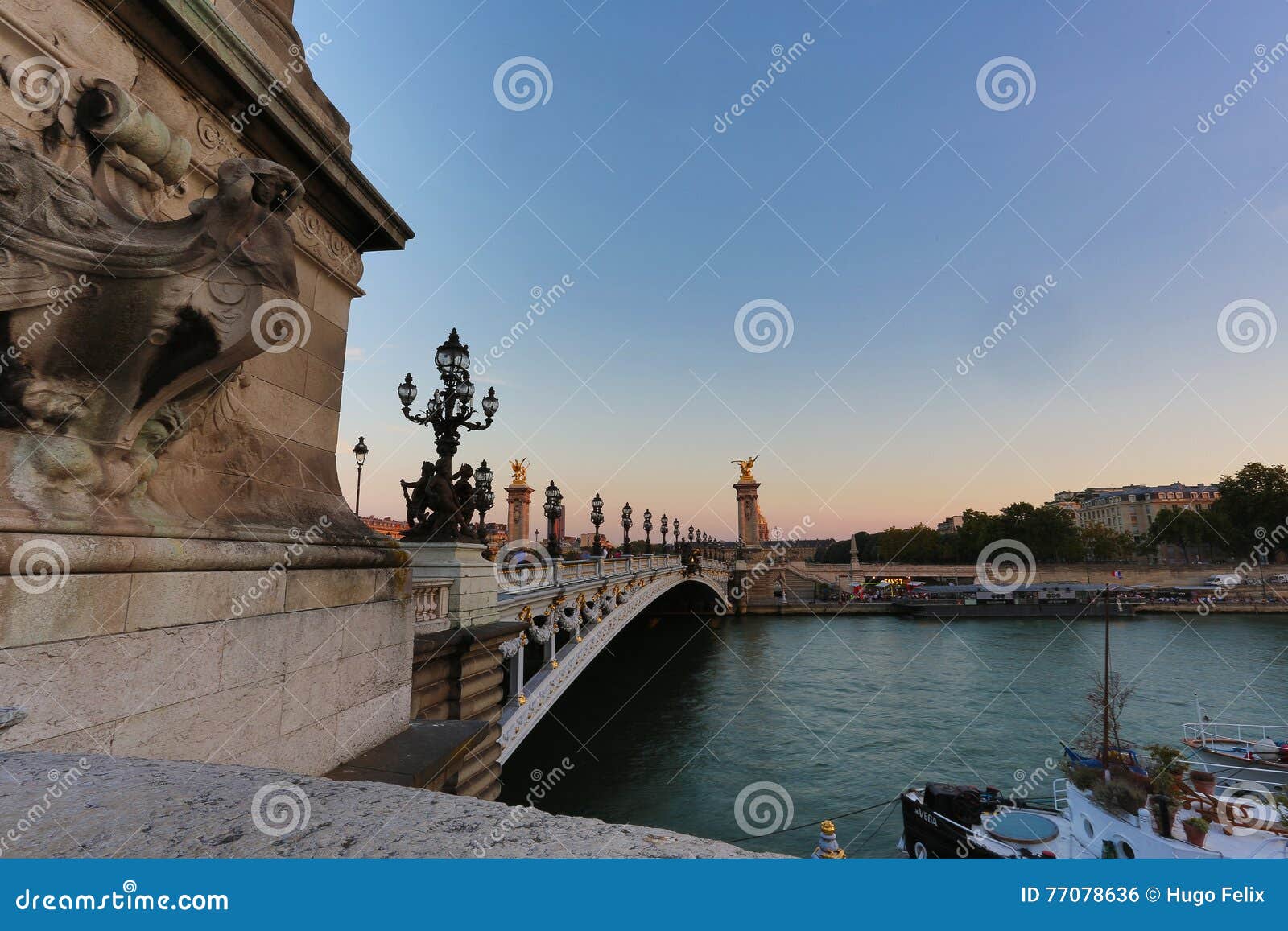 Alexander III Bridge stock photo. Image of landscape - 77078636