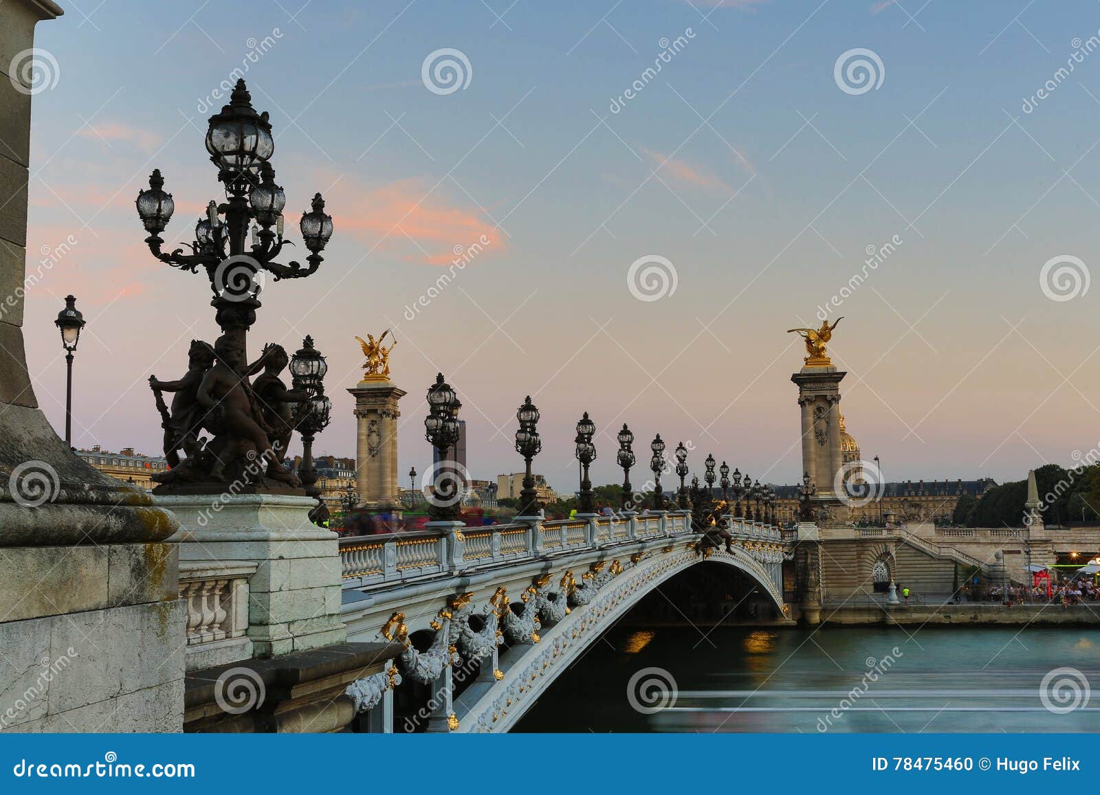 Alexander III Bridge editorial image. Image of capital - 78475460
