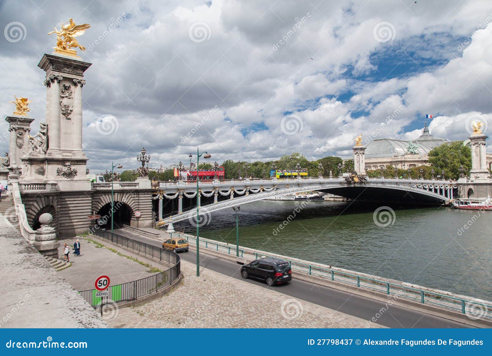Alexander III Bridge Paris France Editorial Photography - Image of ...