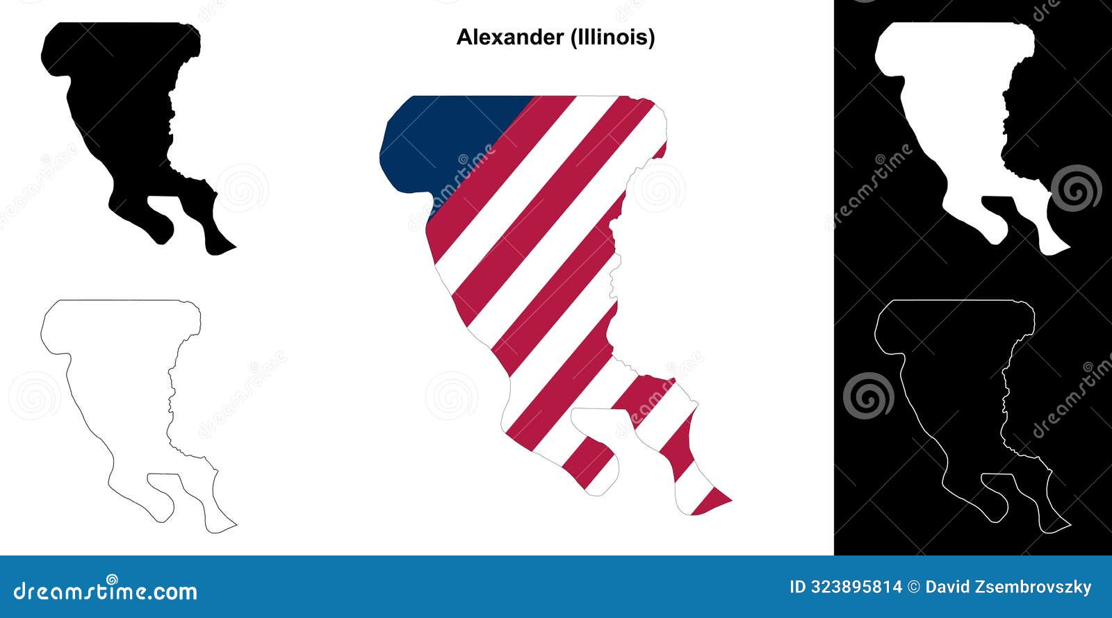 Alexander outline map stock illustration. Illustration of contour ...