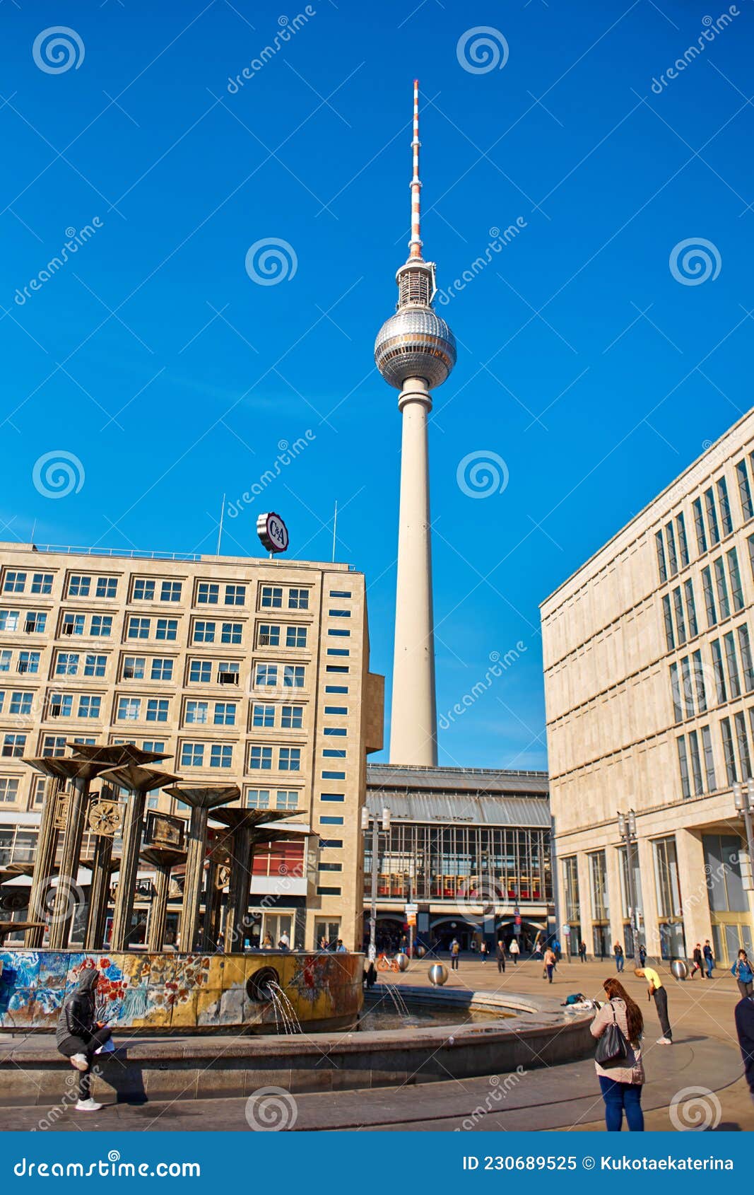 Alexander Platz Berlin`s Central City Square. Berlin, Germany Editorial ...