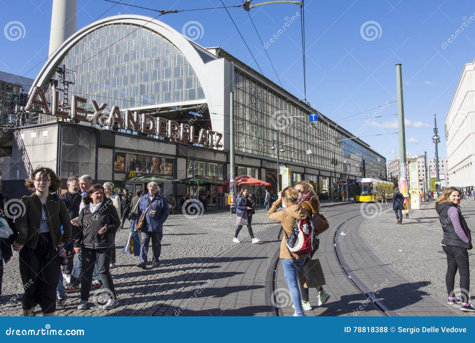 The Alexander Platz editorial stock photo. Image of lights - 78818388