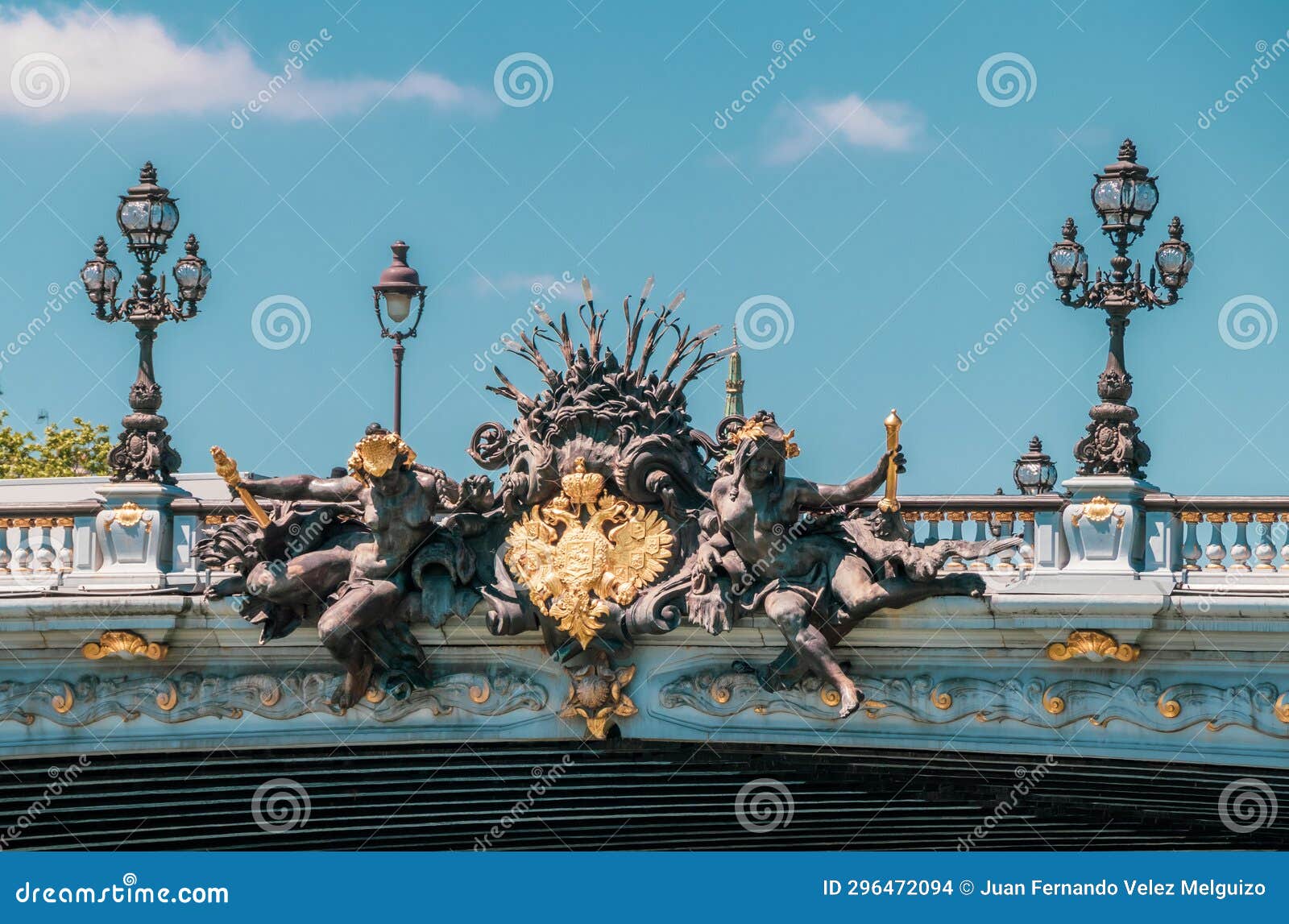 Alexander 3rd Bridge in PAris Stock Photo - Image of eifel, paris ...