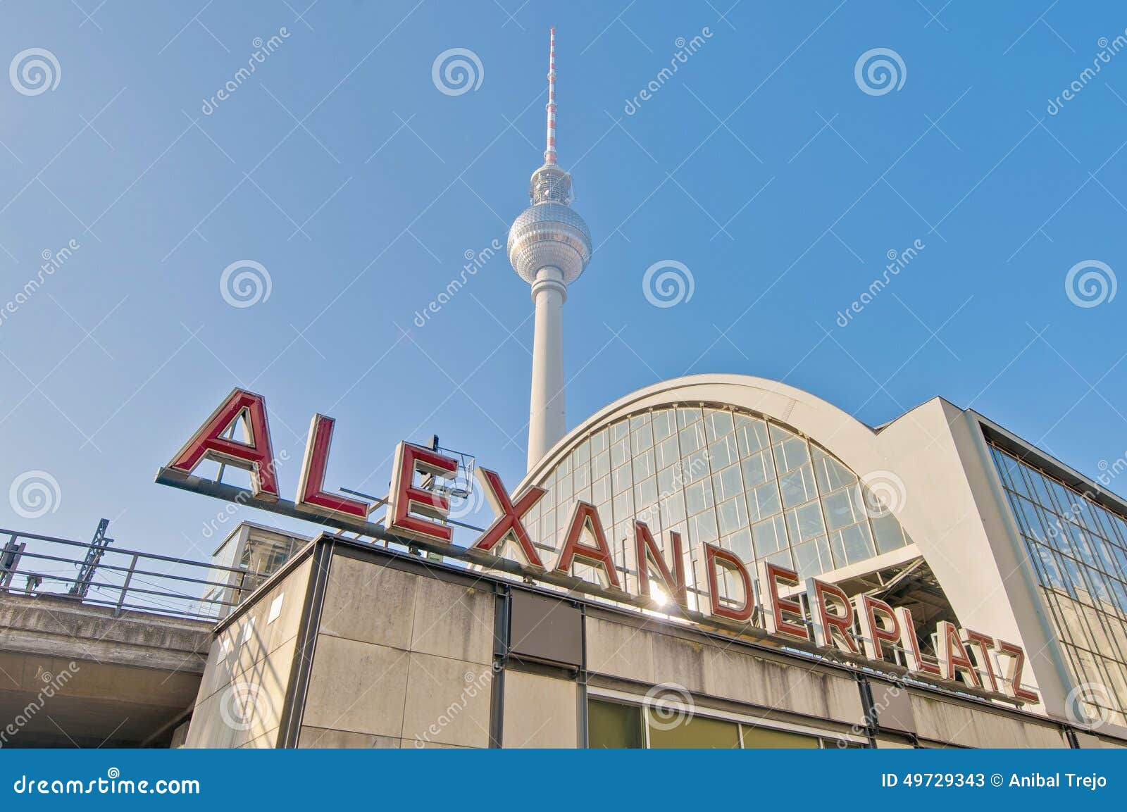 Alexanderplatz, Al Distretto Centrale Di Mitte Di Berlino Immagine ...