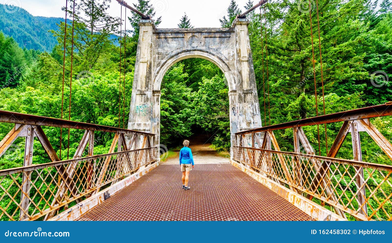 The Alexandra Bridge between Spuzzum and Hell`s Gate Along the Trans ...