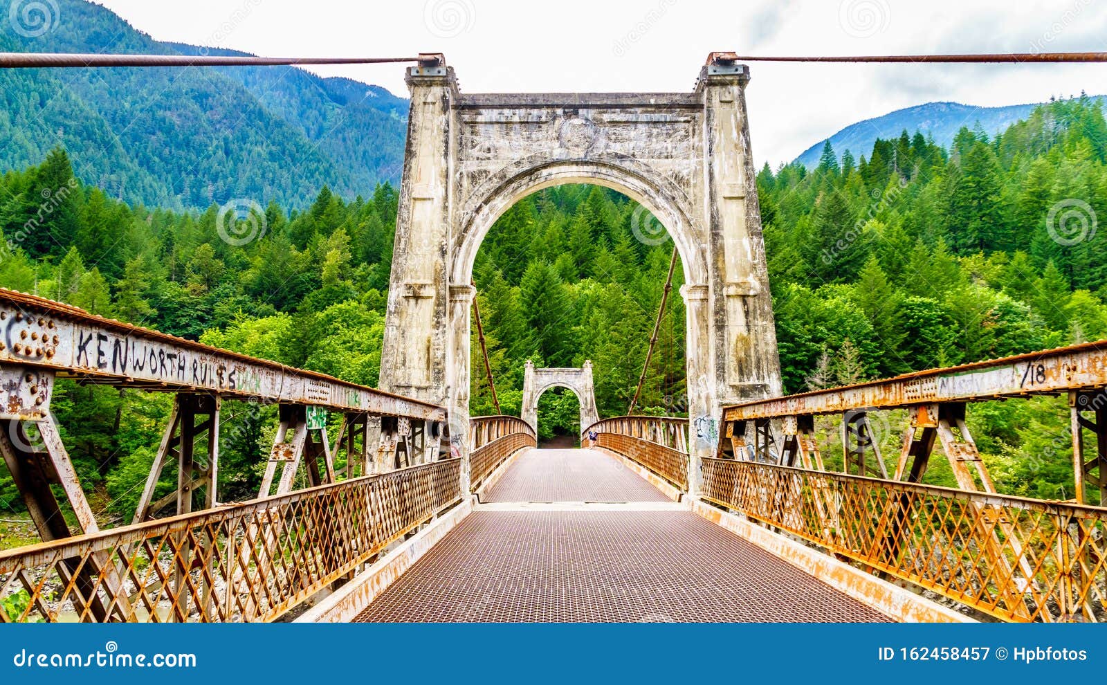 The Alexandra Bridge between Spuzzum and Hell`s Gate Along the Trans ...
