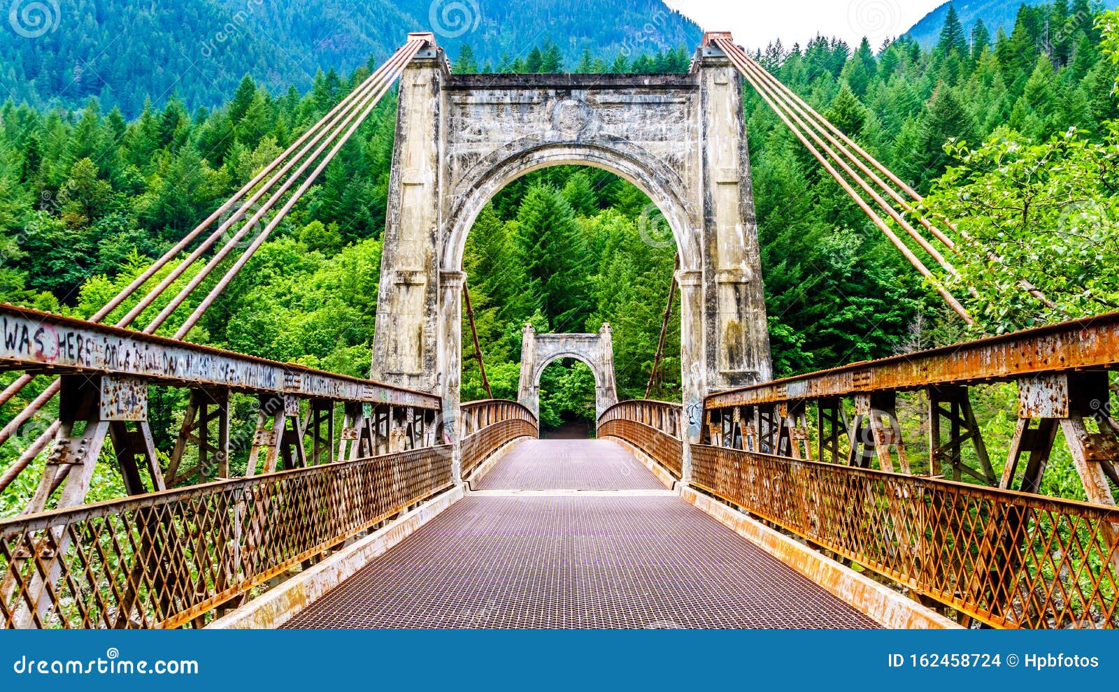 The Alexandra Bridge between Spuzzum and Hell`s Gate Along the Trans ...