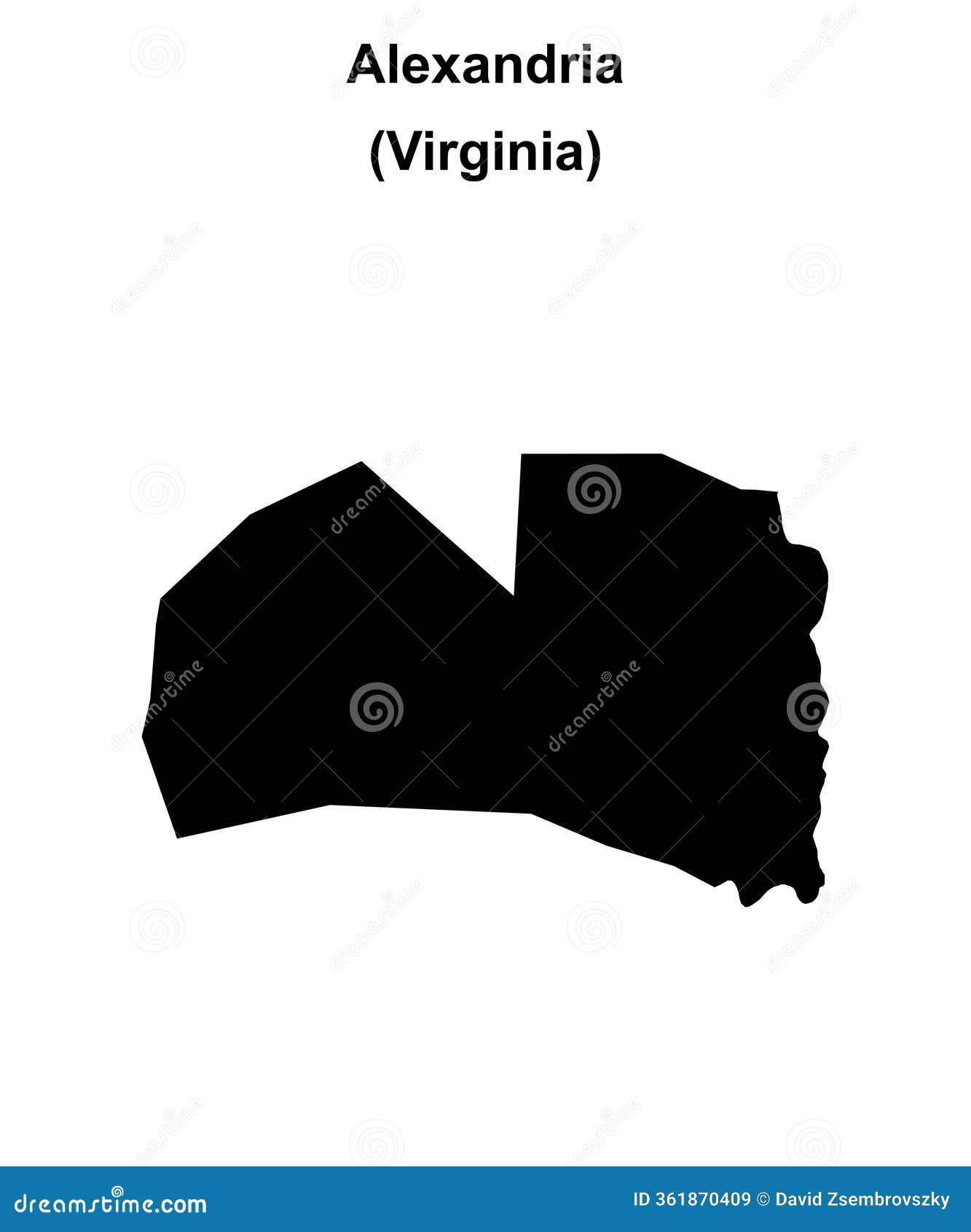 Alexandria Outline Map Vector Illustration | CartoonDealer.com #357329180