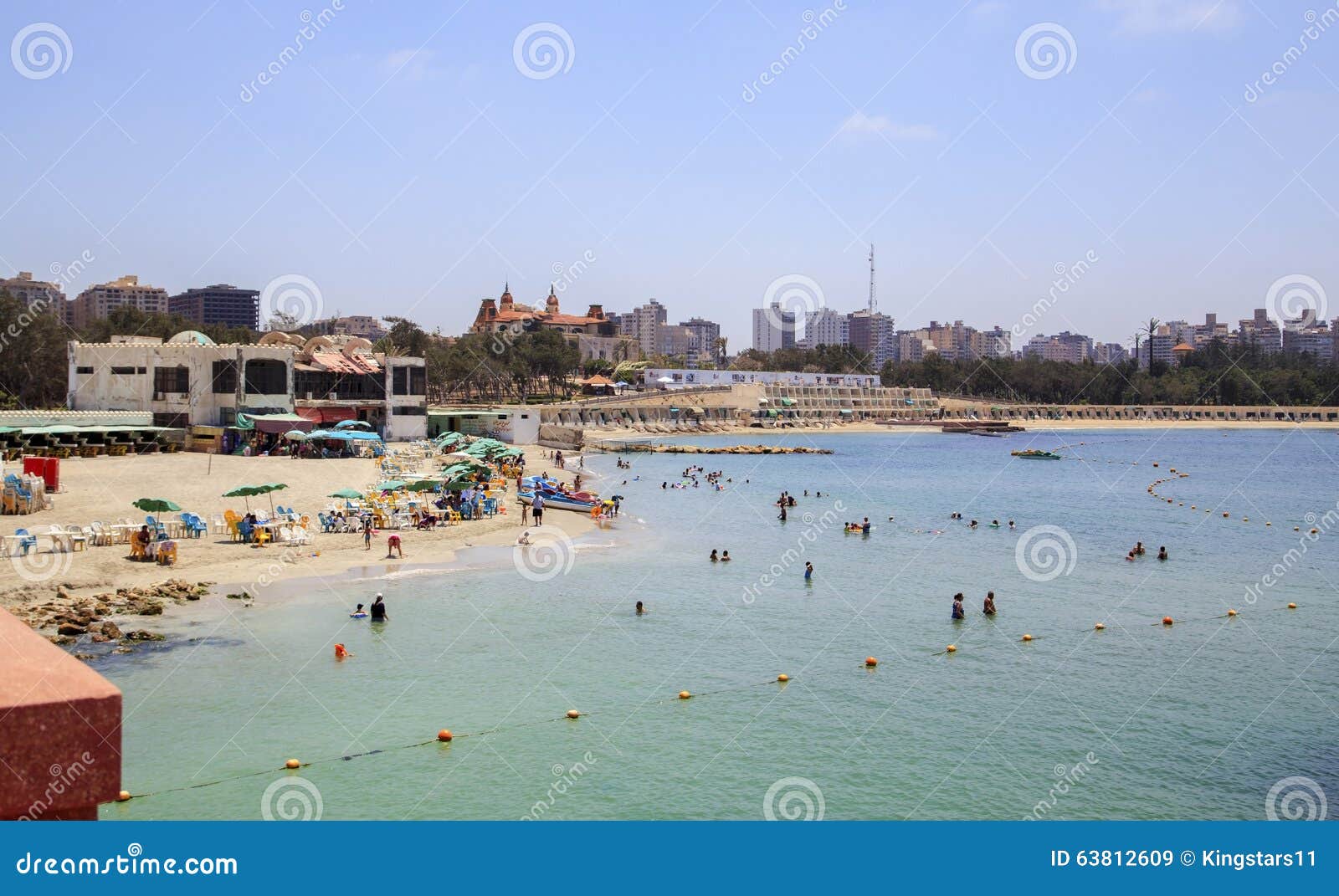 Alexandria ,Egypt - JULY 15 ,2015: People on the Beach. Editorial Stock ...