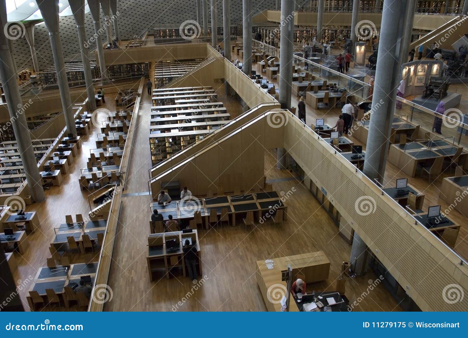 Alexandria, Egypt Library Reading Room, Travel Editorial Image - Image ...