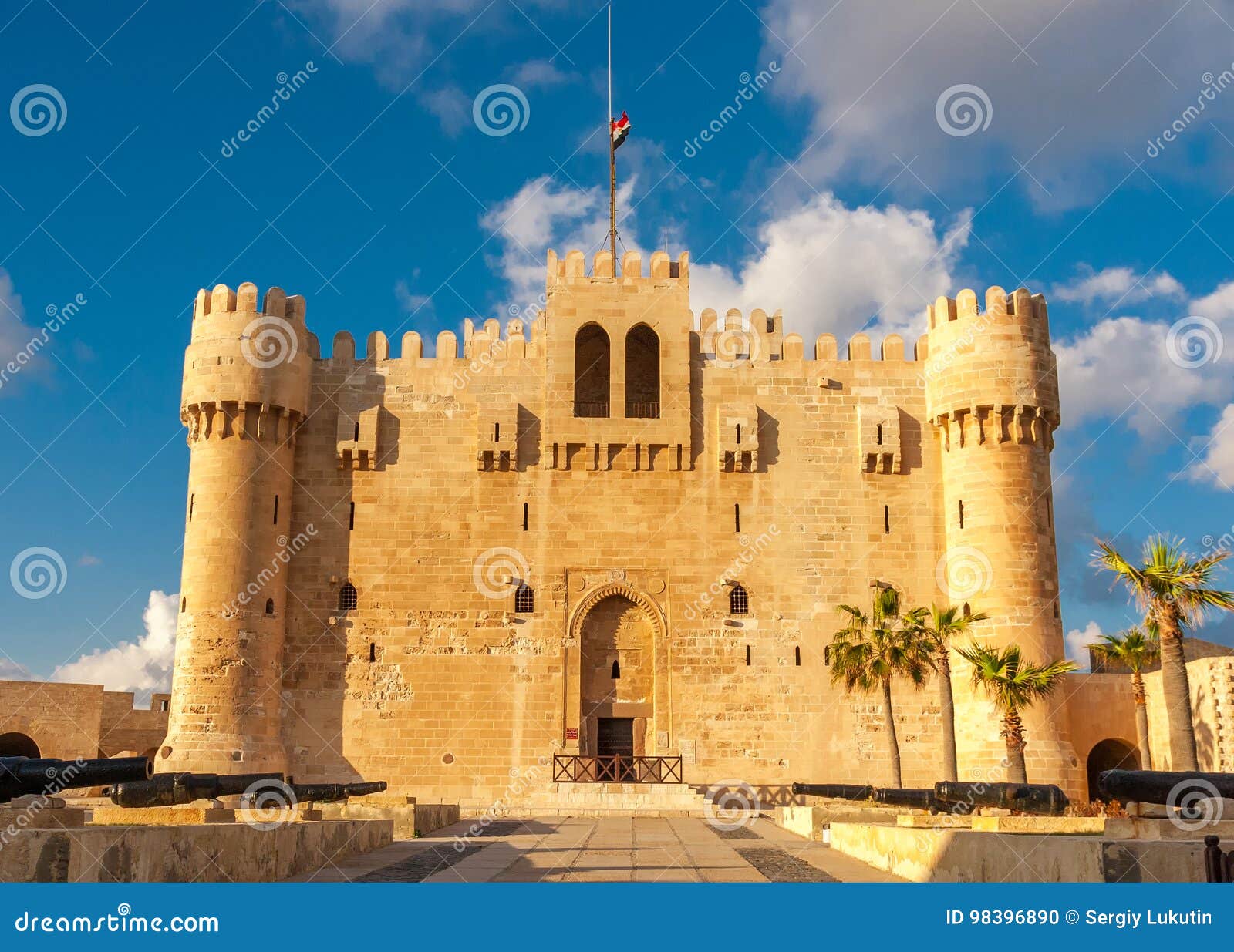 Alexandria Historical View of Qaetbay Castle Stock Photo - Image of ...