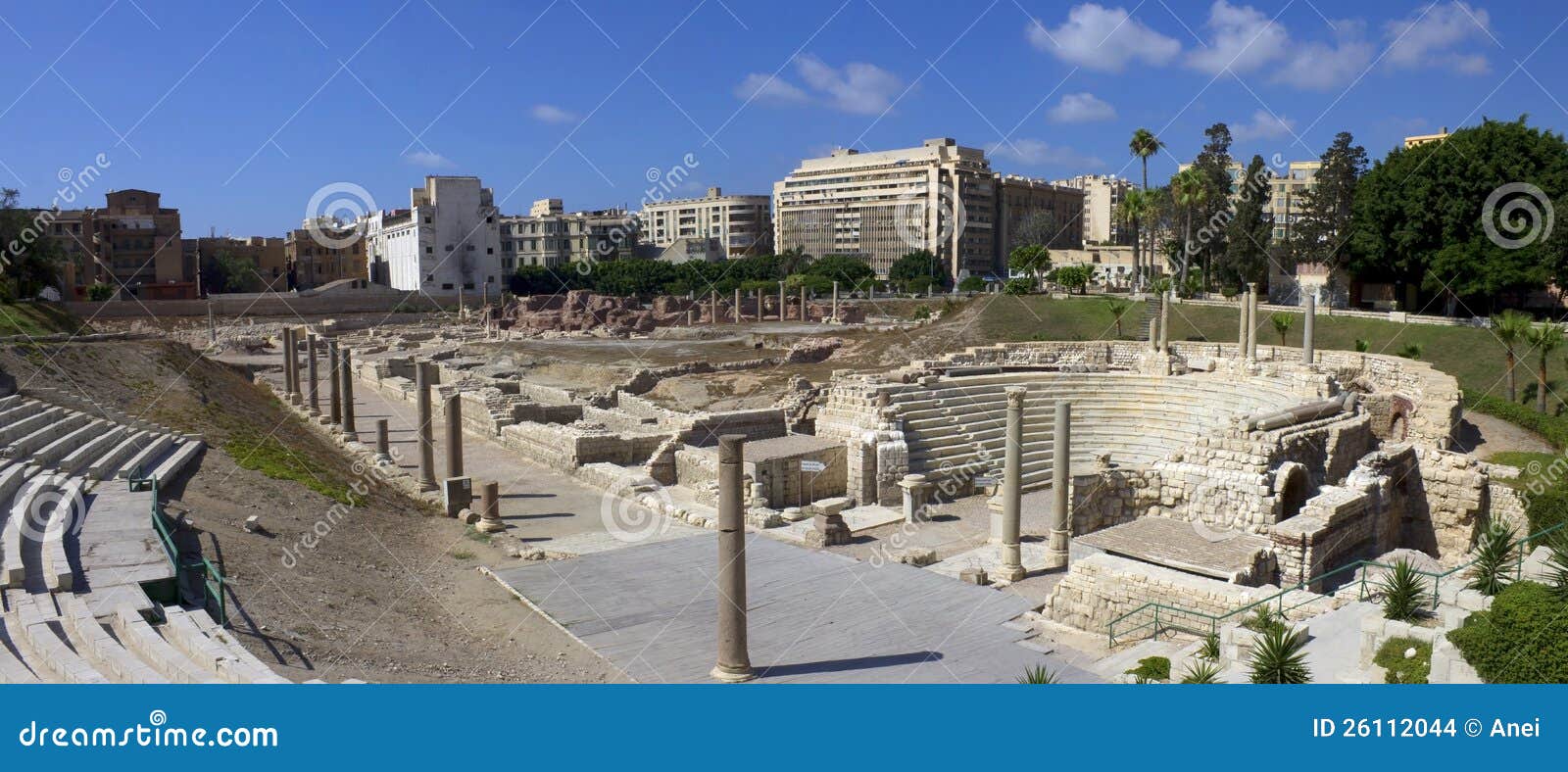 Alexandria roman theater stock photo. Image of stairs - 26112044