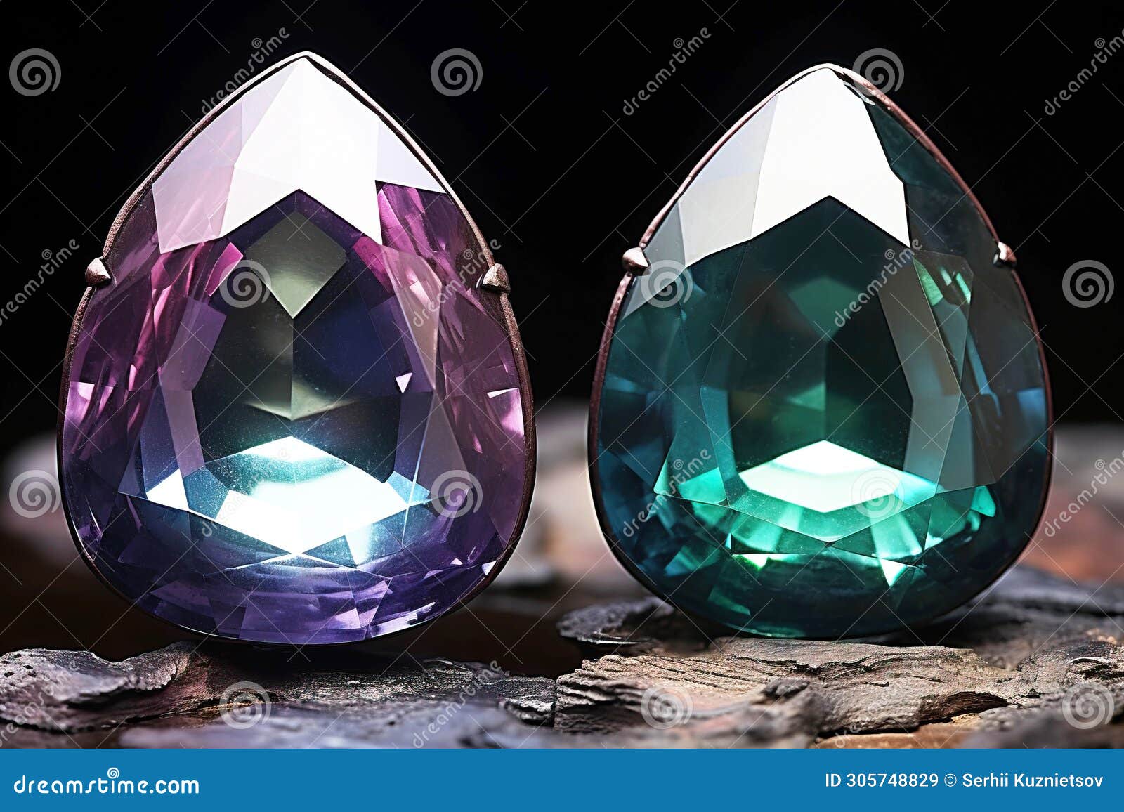 Alexandrite Stone On Dark Background Royalty-Free Stock Photography ...