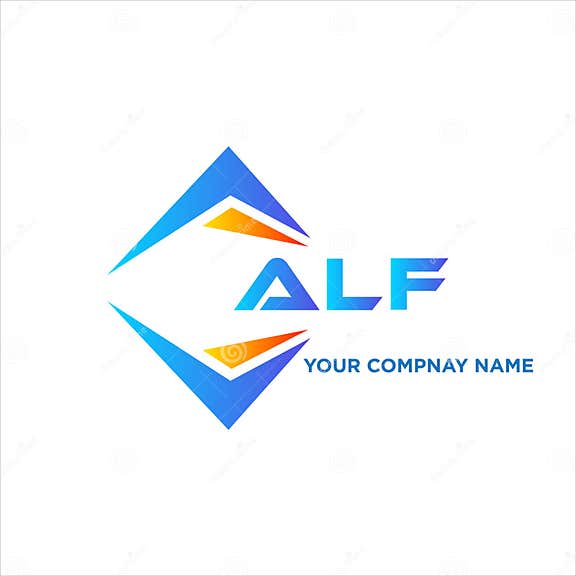 ALF Abstract Technology Logo Design on White Background. ALF Creative ...