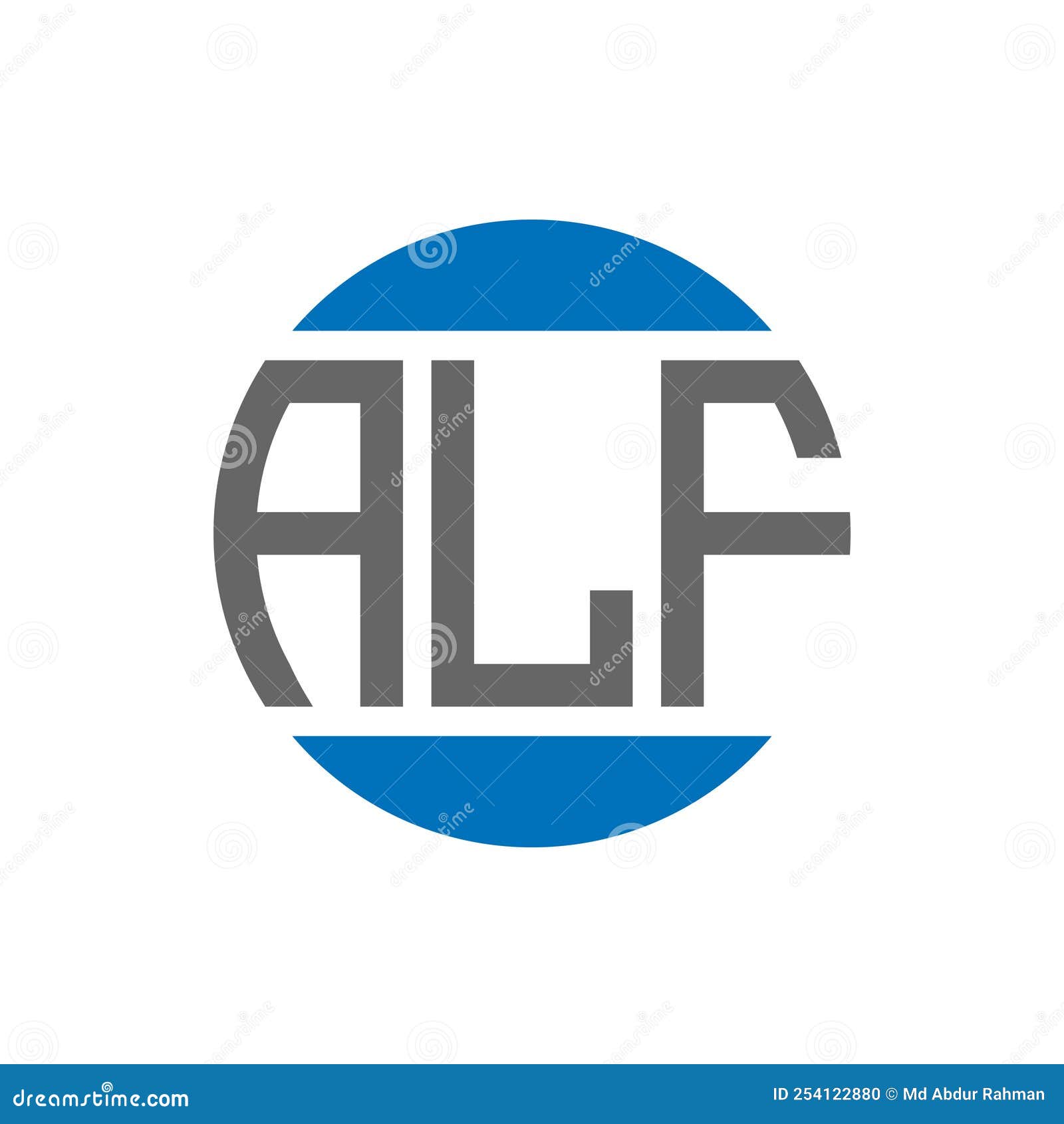ALF Letter Logo Design On White Background. ALF Creative Initials ...