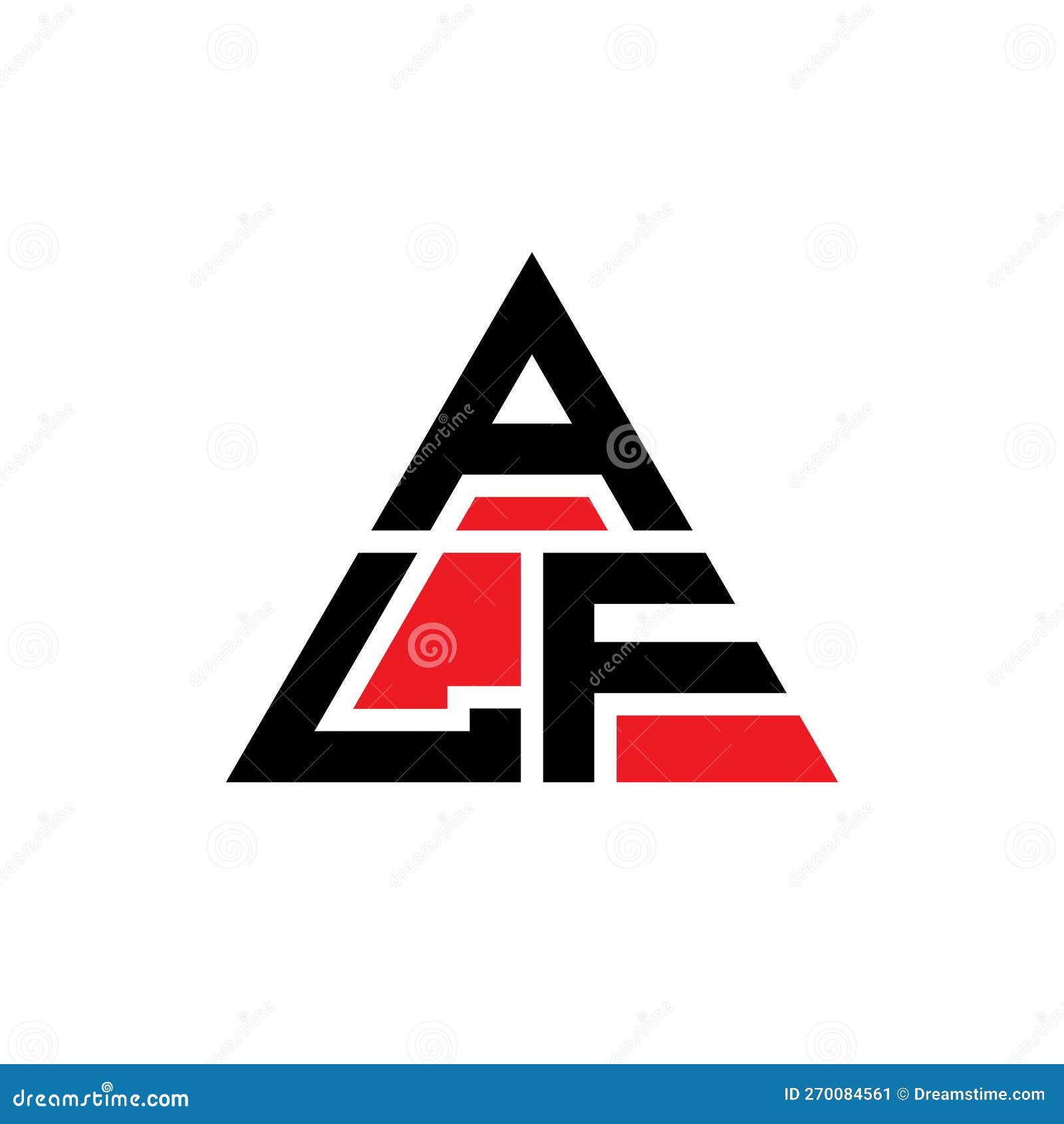 ALF Triangle Letter Logo Design with Triangle Shape. ALF Triangle Logo ...