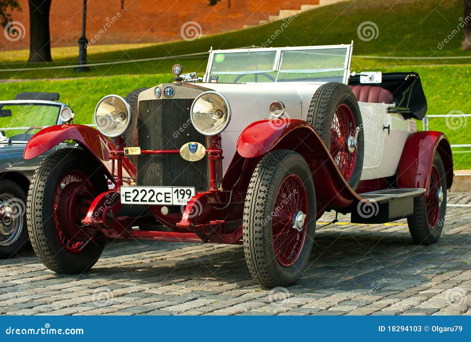 Alfa Romeo 24HP Del Rojo-Withe Foto de archivo editorial - Imagen de ...