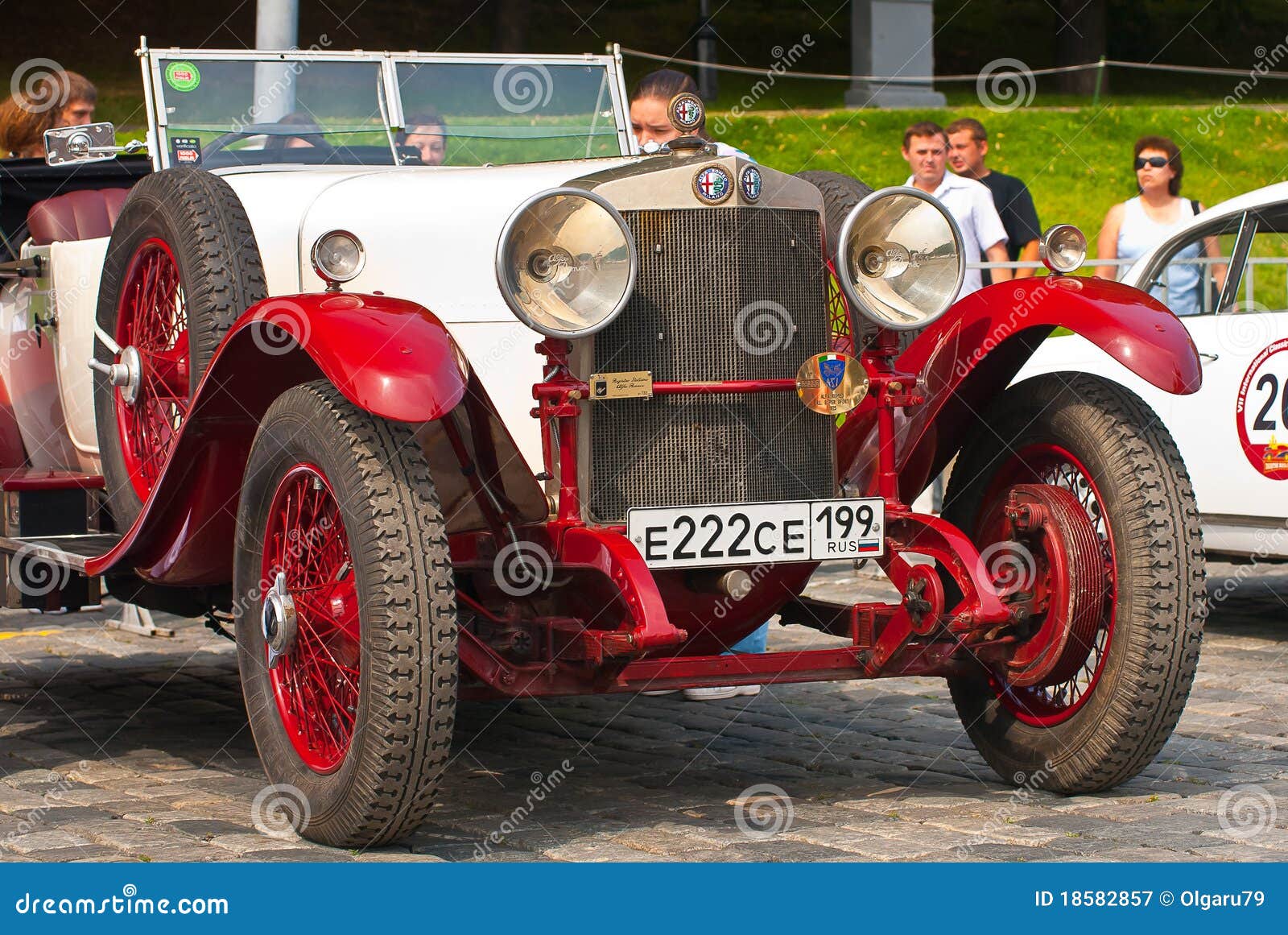 Alfa Romeo 24HP Del Rosso-Withe Fotografia Editoriale - Immagine di ...