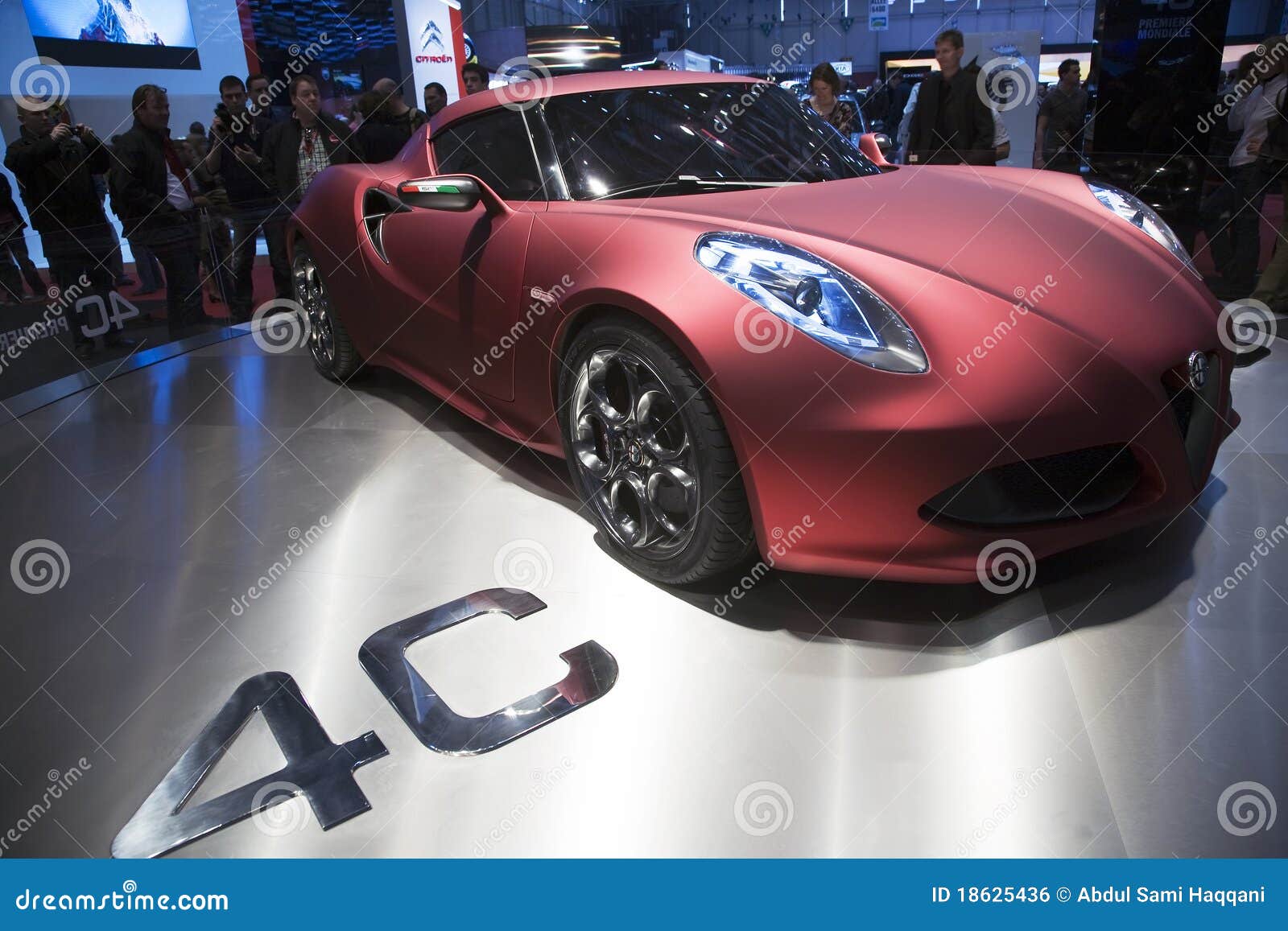 Alfa Romeo 4C Concept Car World Premiere Editorial Photo - Image of ...