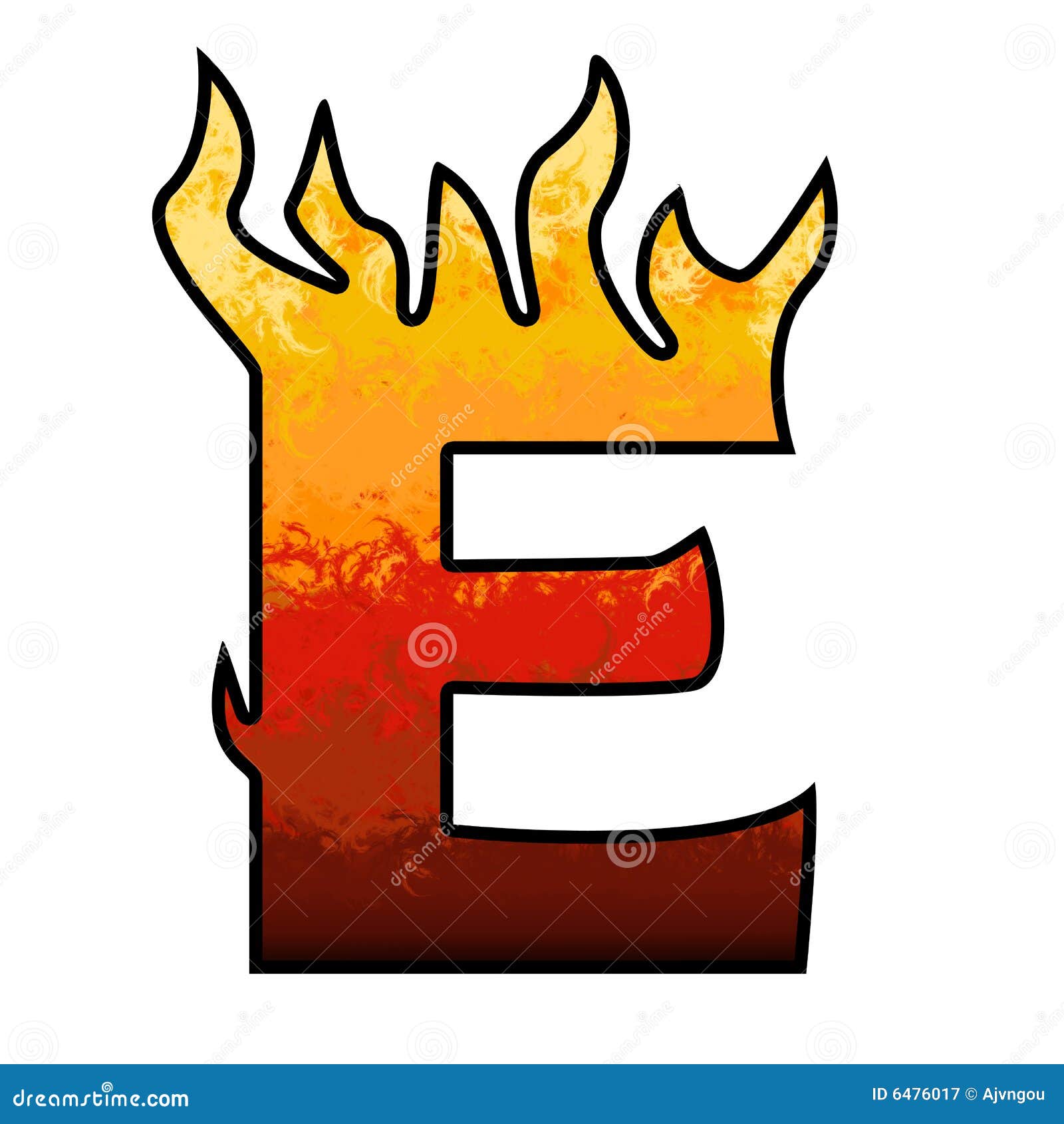 Alfabet e flamm bokstaven stock illustrationer. Illustration av antända ...